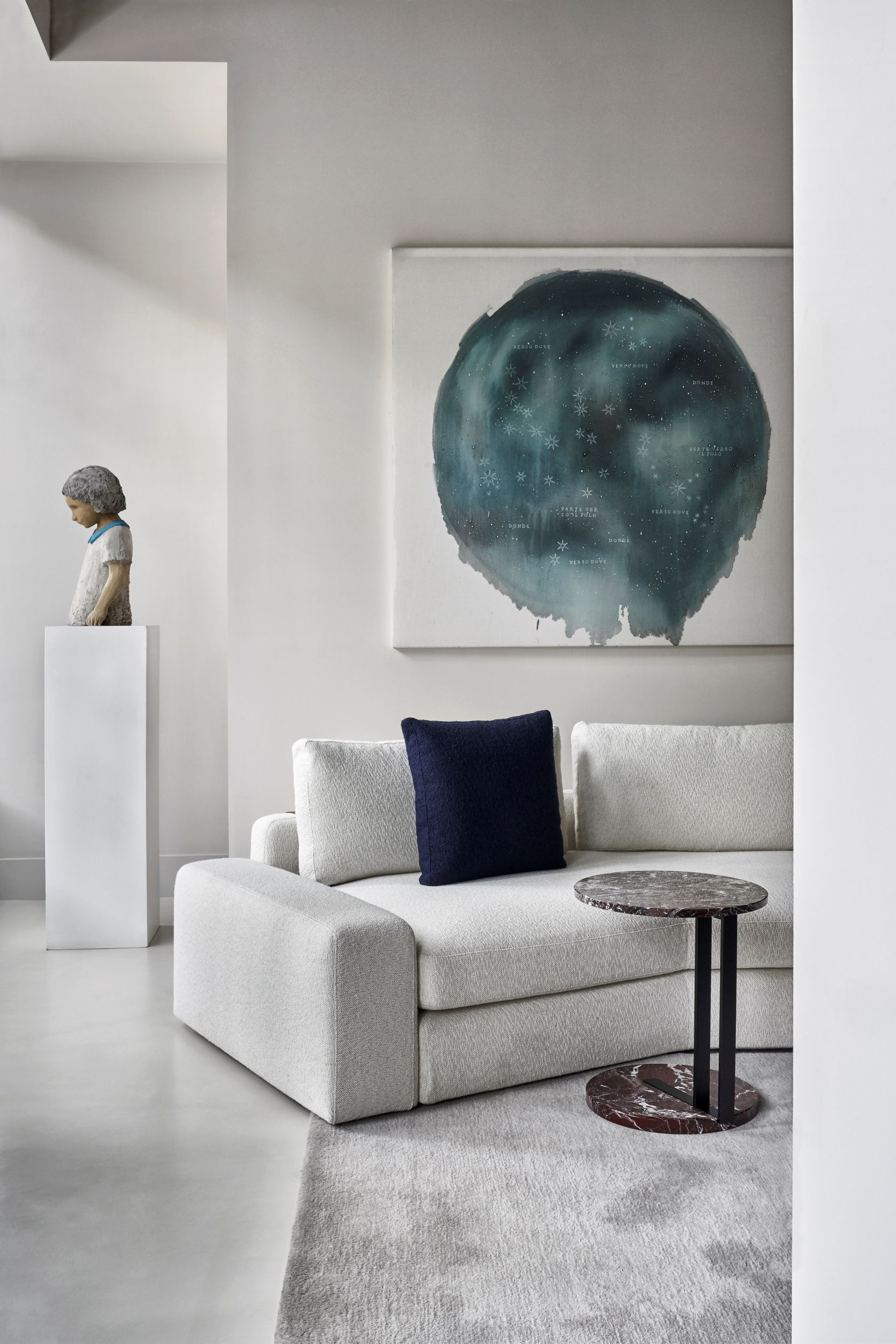 RALF Metal side table By Meridiani | design Andrea Parisio