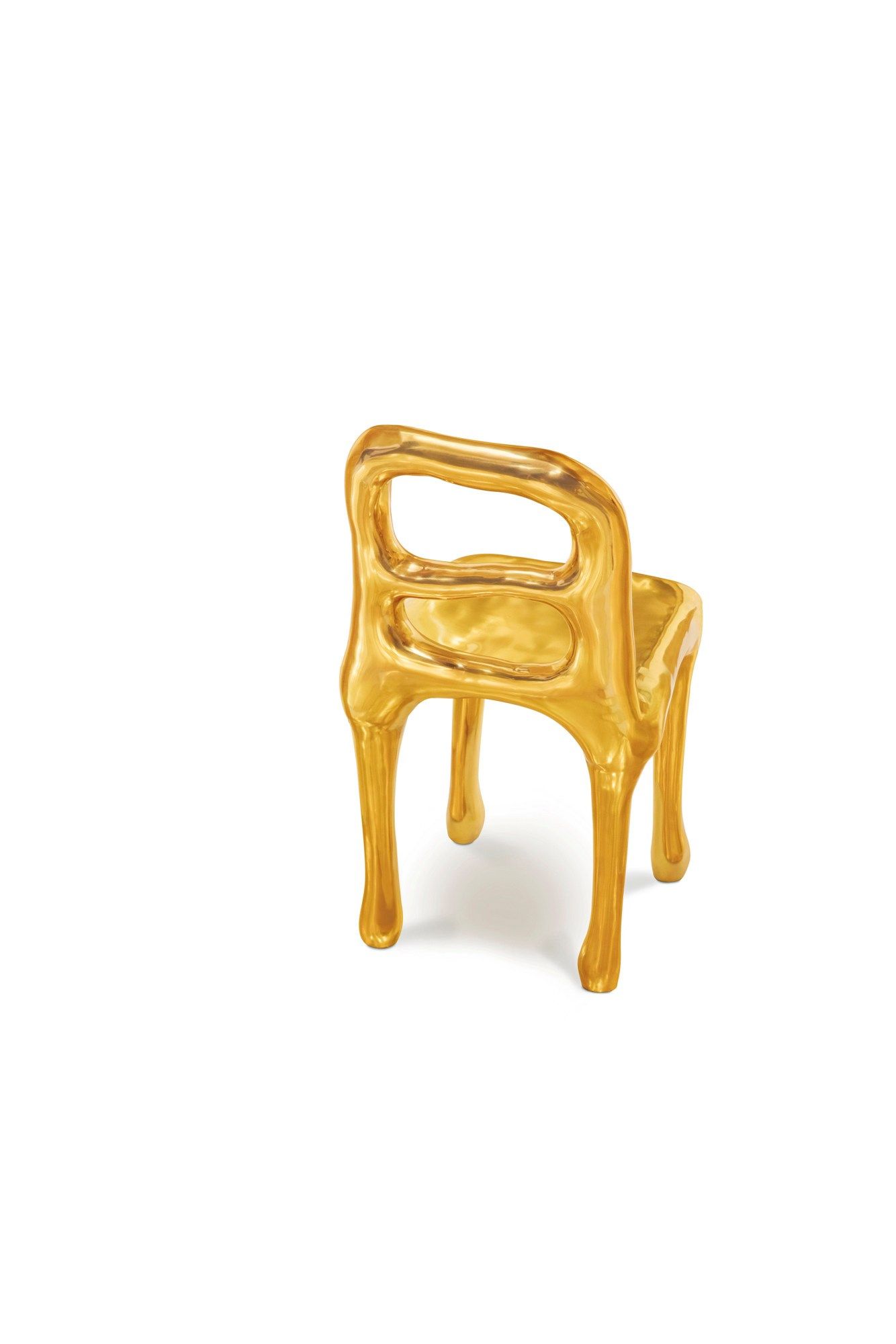 Brass chair RAPTURE Fools' Gold Collection By Scarlet Splendour