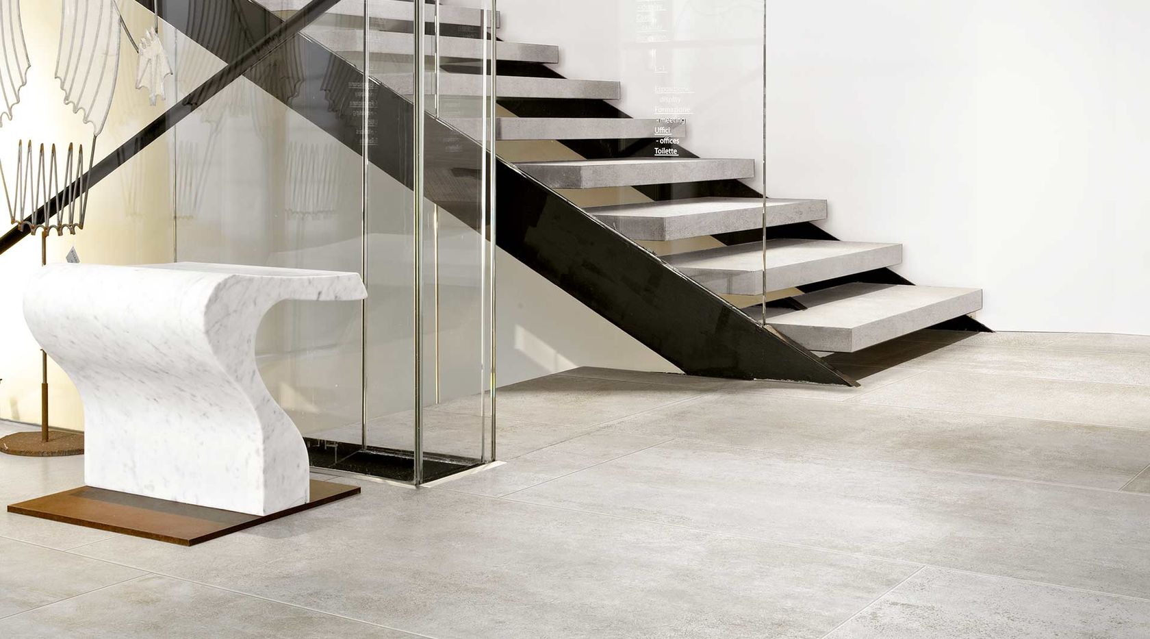 Porcelain stoneware wall/floor tiles with concrete effect RAWTECH By Floor Gres