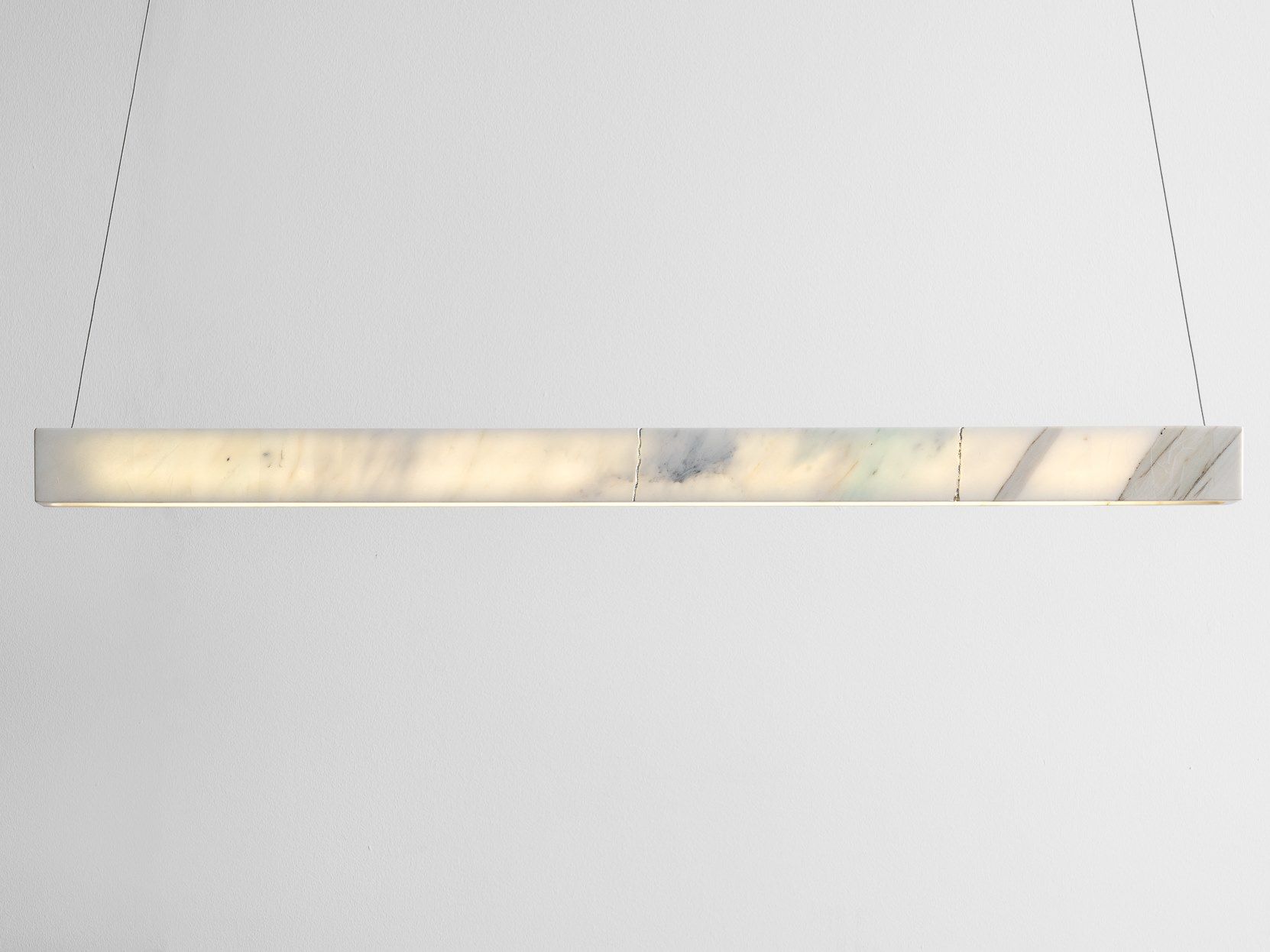 LED marble pendant lamp RAY OF A SILVER LINING By On Entropy