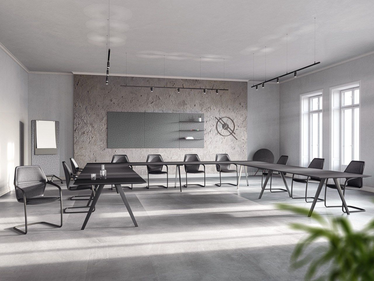 RAY TABLE FLEX HPL meeting table By Brunner | design Jehs+Laub