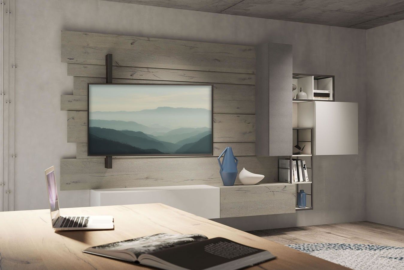 Parete attrezzata REBEL R_07 By Fimar