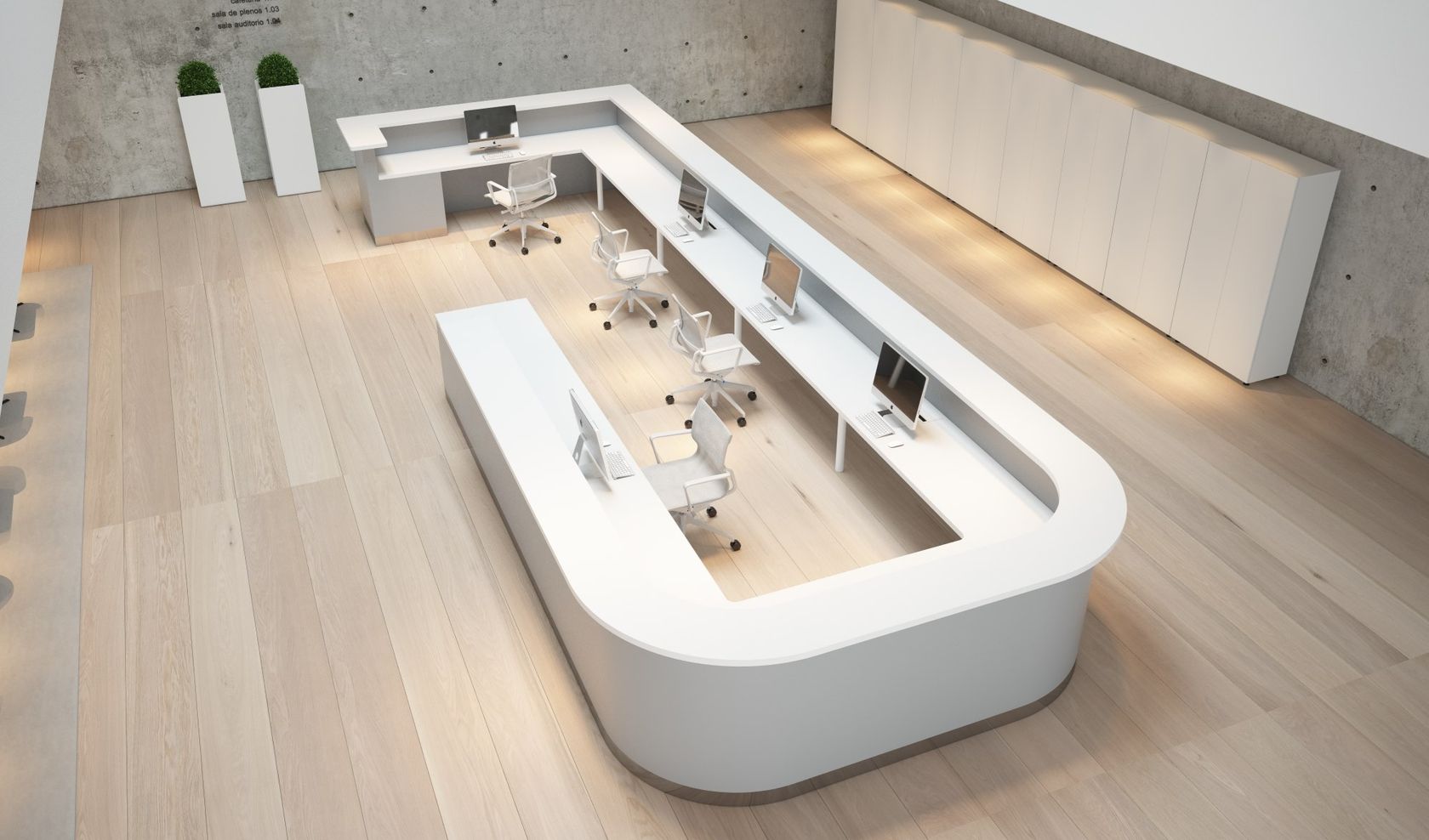 REP Reception desk By BK Contract | design Gabriel Teixidó
