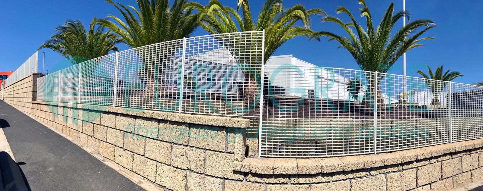 Fiberglass Fence FIBREGLASS (GRP) INDUSTRIAL FENCING By Eurograte