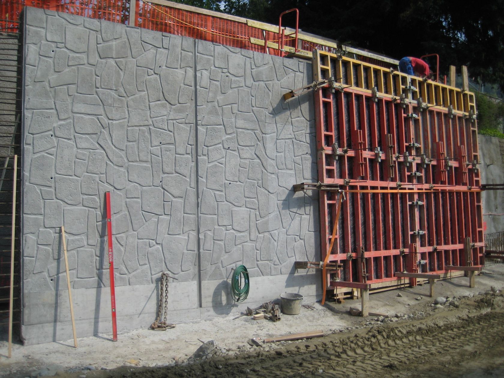 RECKLI® Matrix for fair faced concrete wall By COPLAN