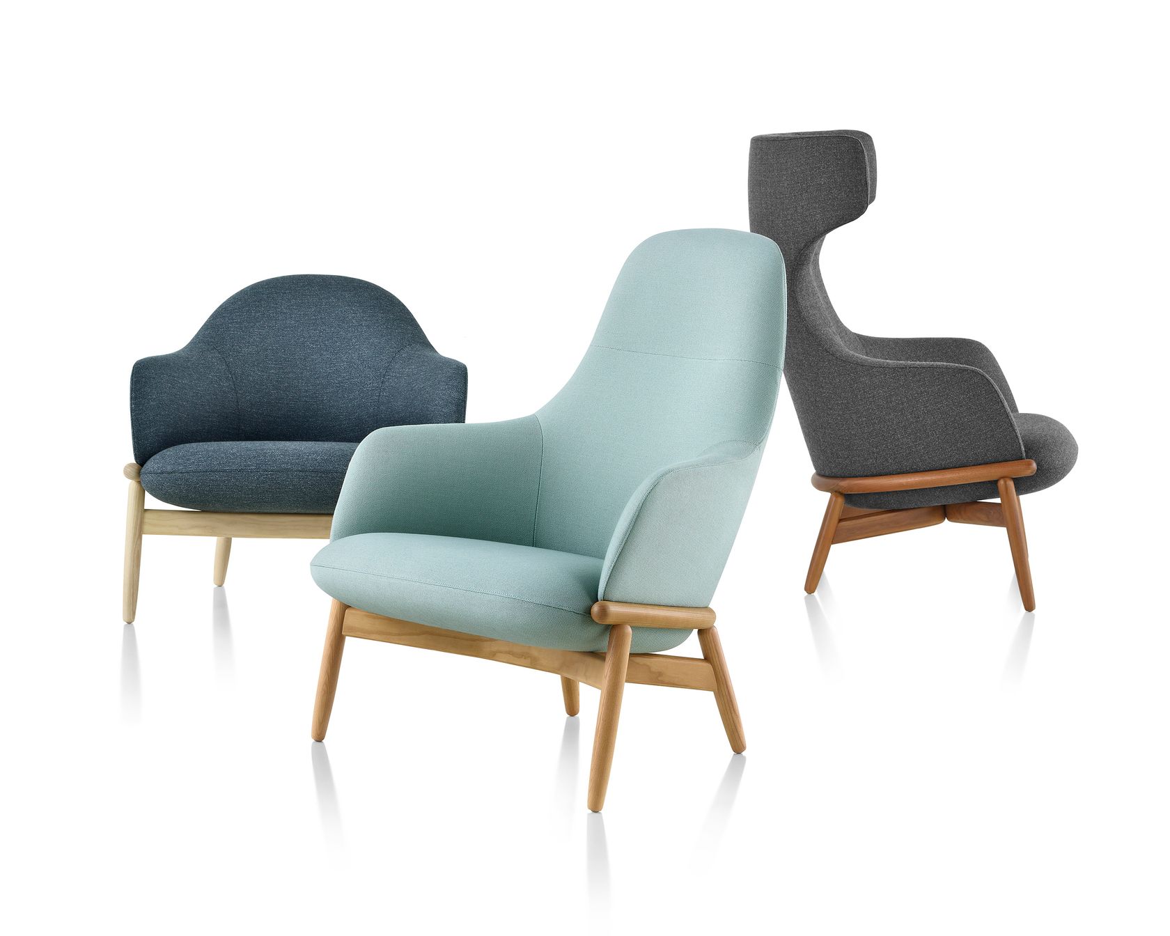 High-back fabric armchair REFRAME | High-back armchair Reframe ...