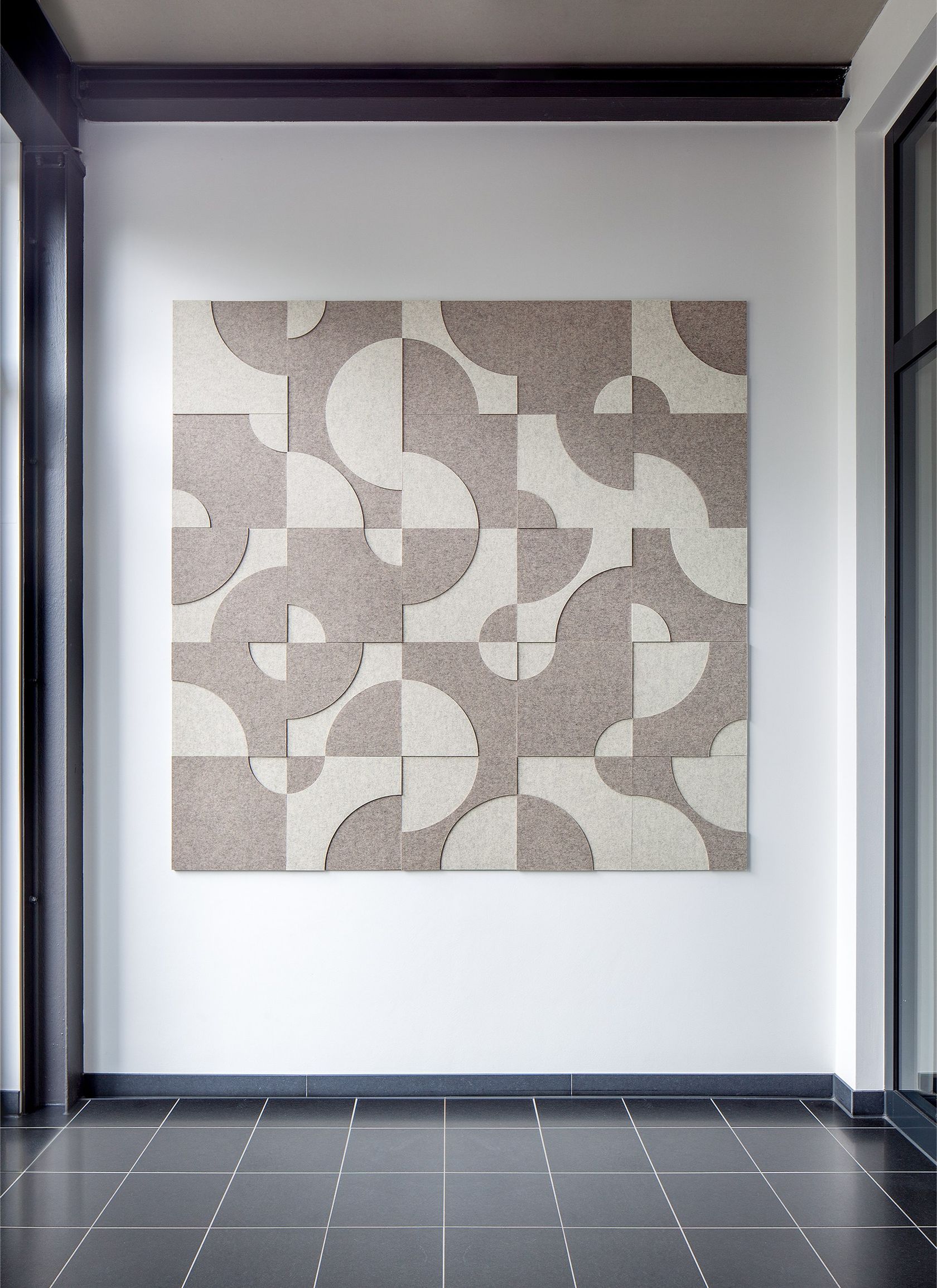 Wool felt Decorative acoustic panel RELIEF By HEY-SIGN