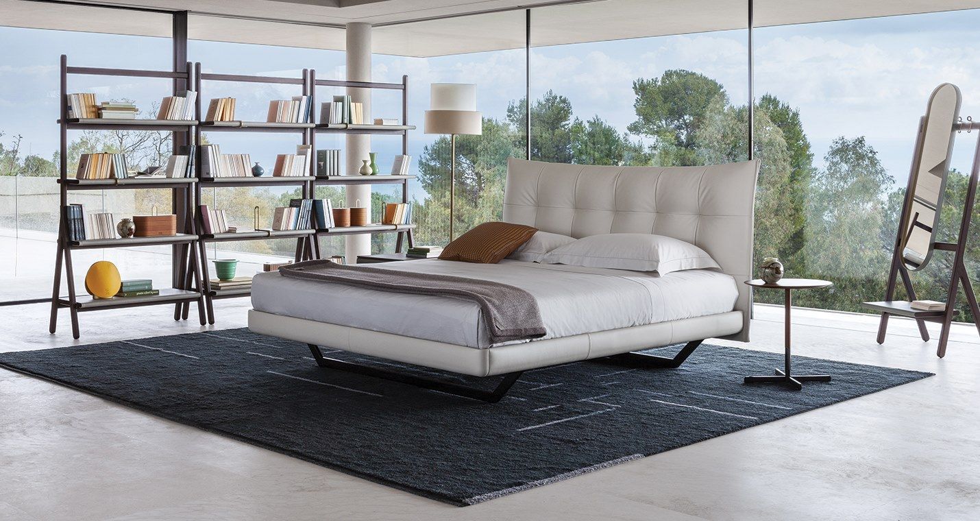 REN Contemporary style freestanding double-sided wooden bookcase By ...