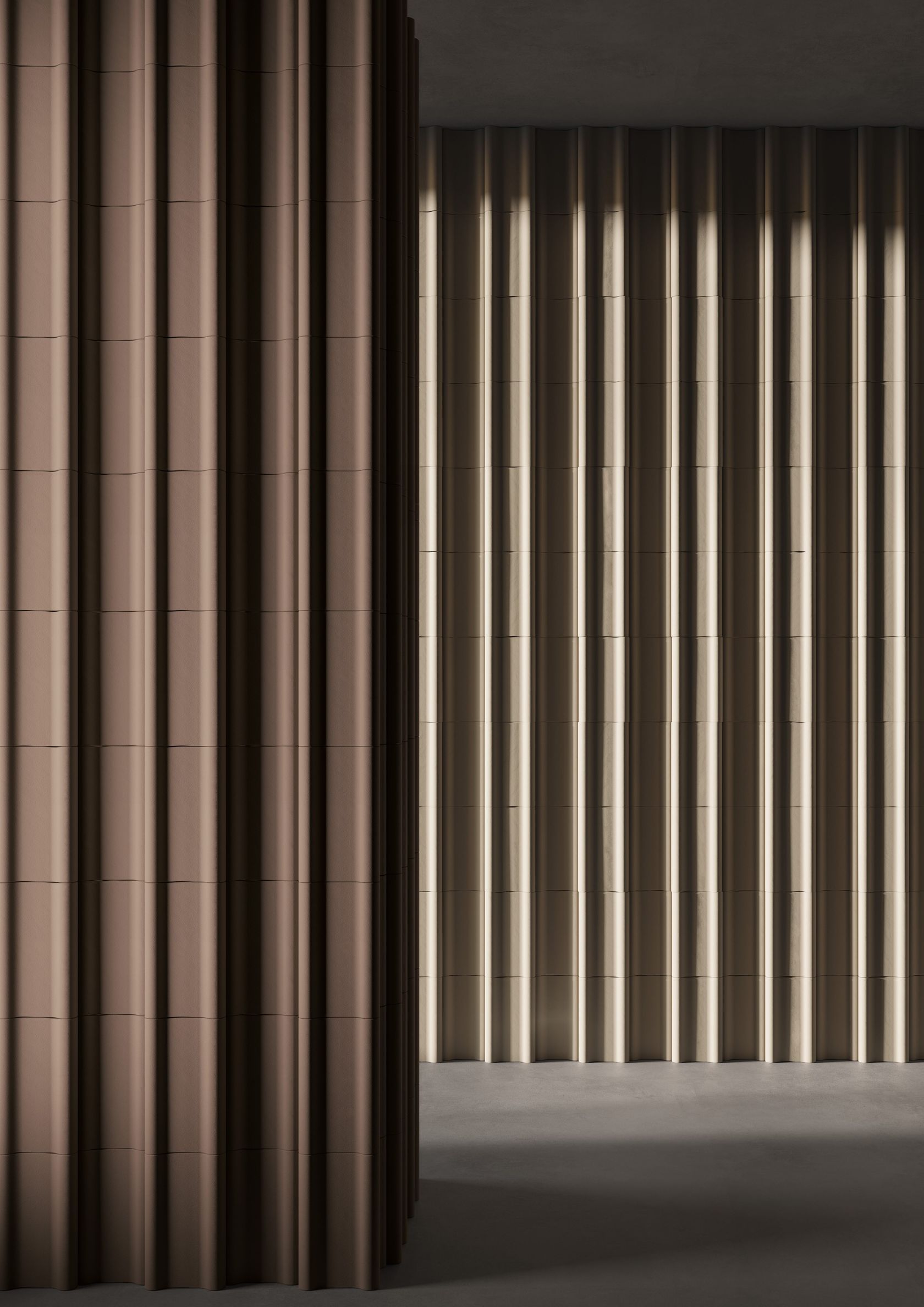 RENGA Pared divisoria By Mutina | design Vincent Van Duysen