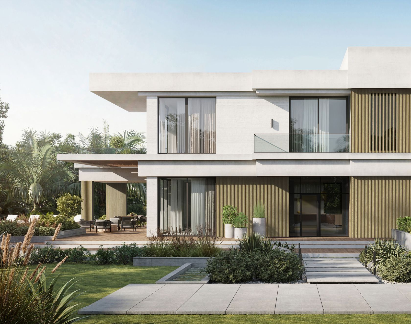 LINARTE WOOD DESIGN Aluminum façade cladding with a wood-like ...