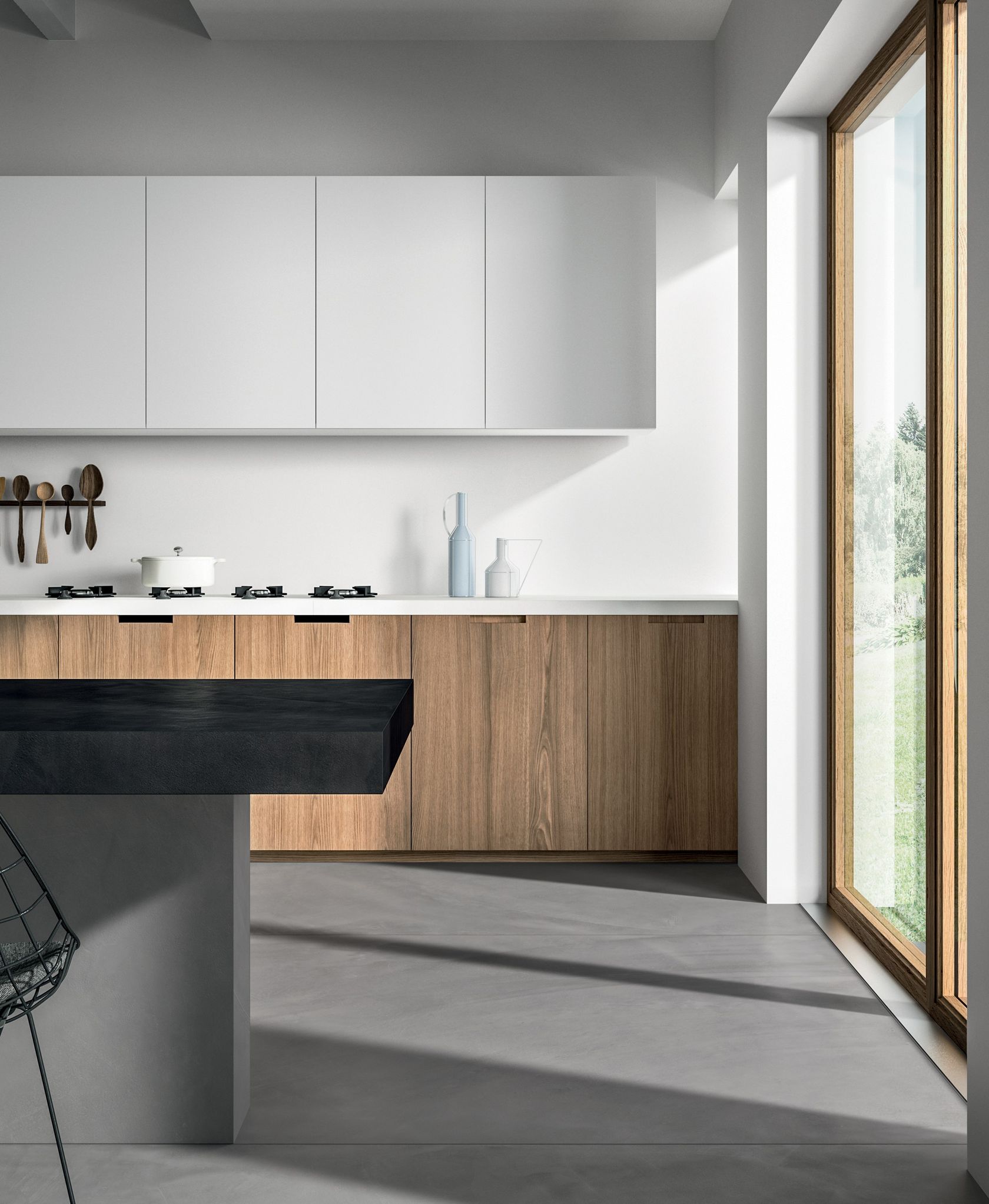 Porcelain stoneware kitchen worktop with resin effect RES ART By ...