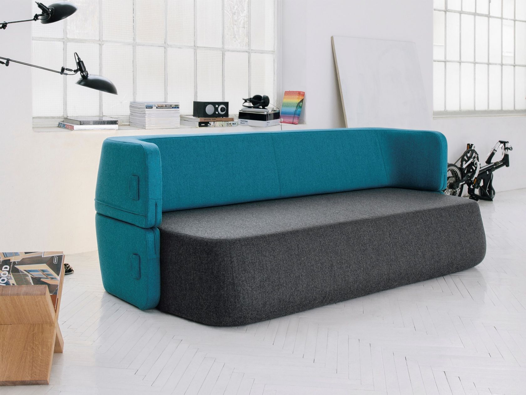 REVOLVE Convertible sofa bed By Prostoria | design Numen / For Use, Roberta Bratovic, Ivana ...