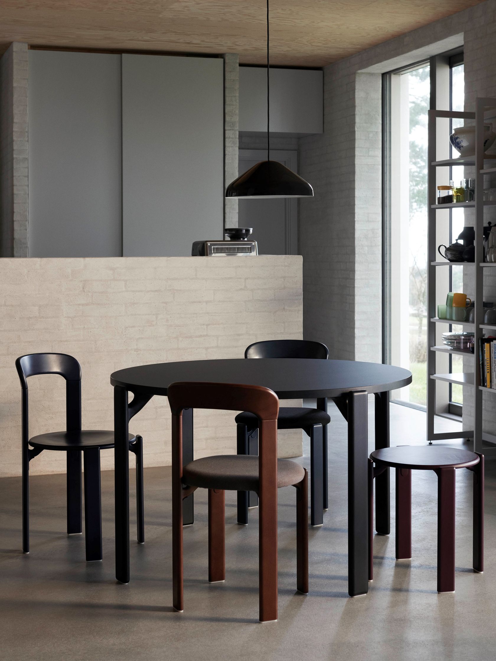 REY Beech chair with integrated cushion By Hay | design Bruno Rey