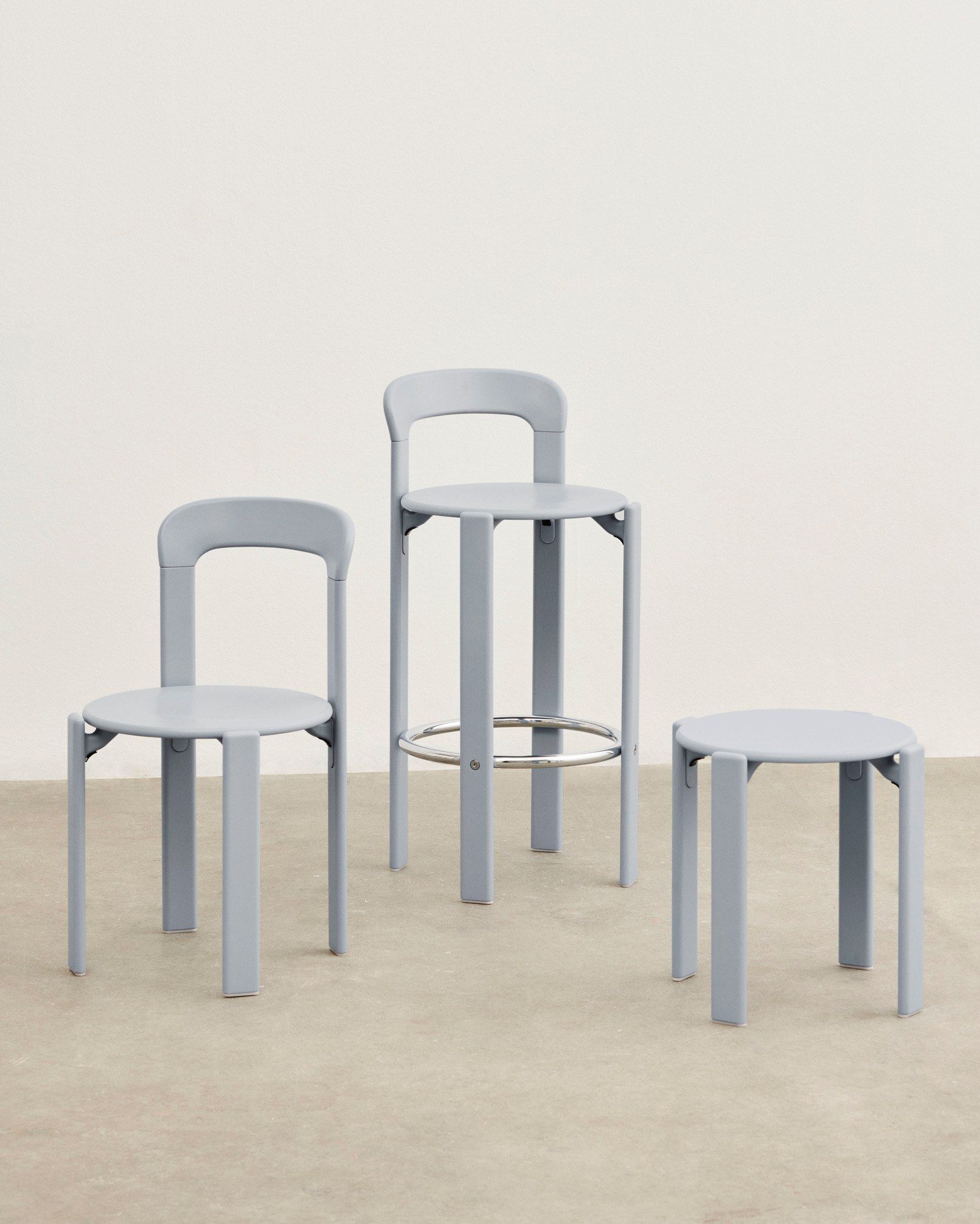 REY Low beech stool By Hay | design Bruno Rey