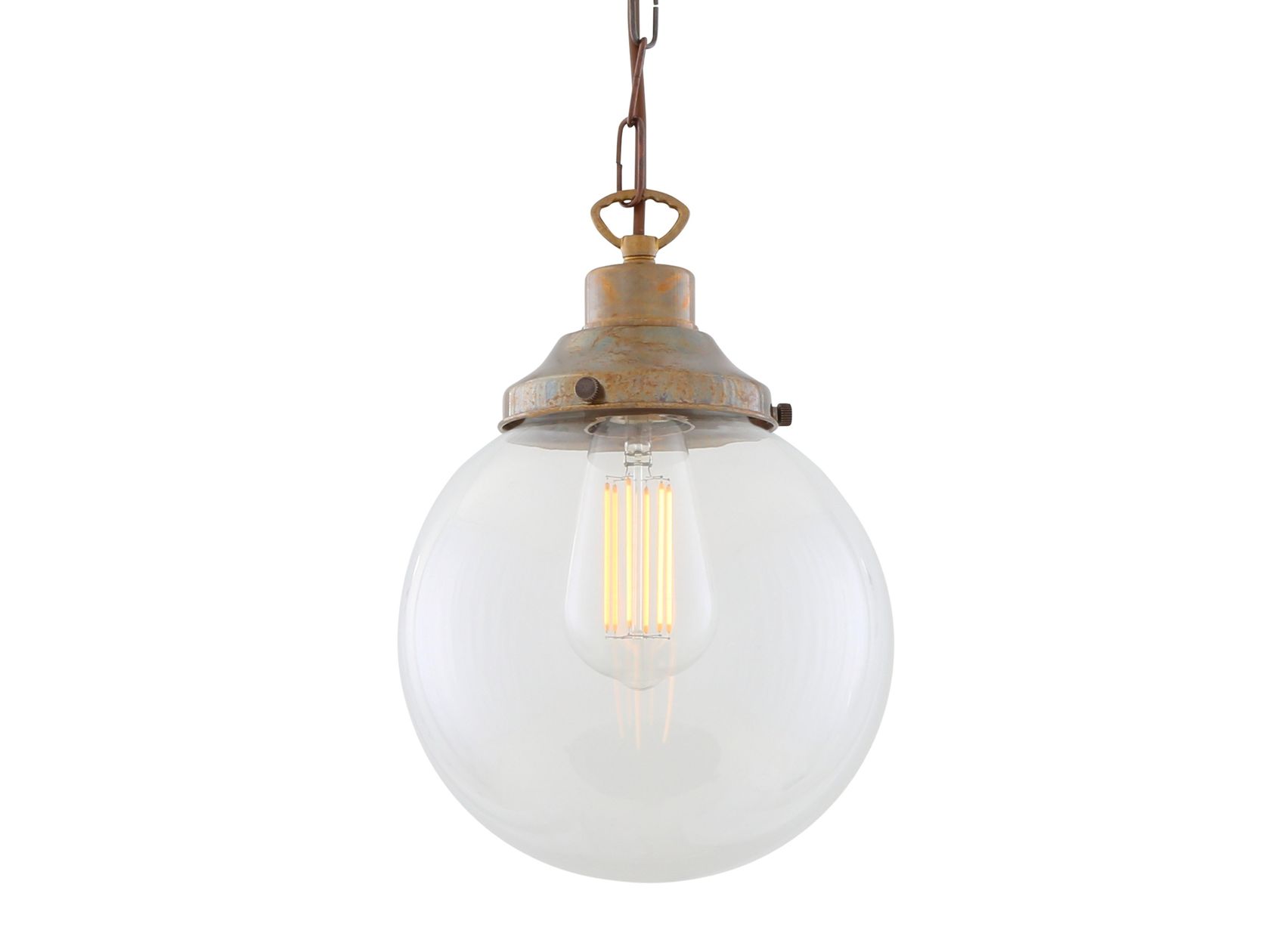 RIAD CLEAR GLOBE PENDANT LIGHT 30CM Pendelleuchte By Mullan Lighting