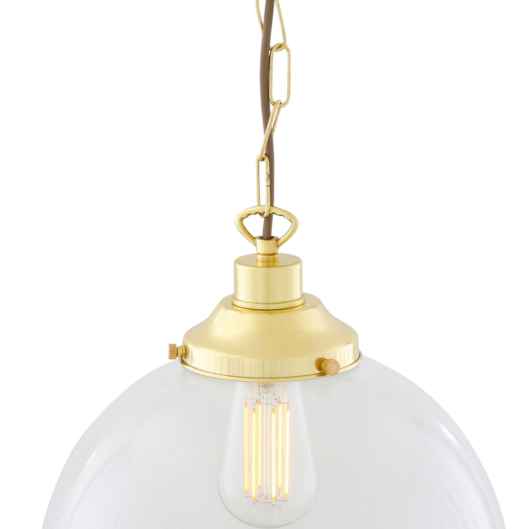 RIAD CLEAR GLOBE PENDANT LIGHT 30CM Pendelleuchte By Mullan Lighting