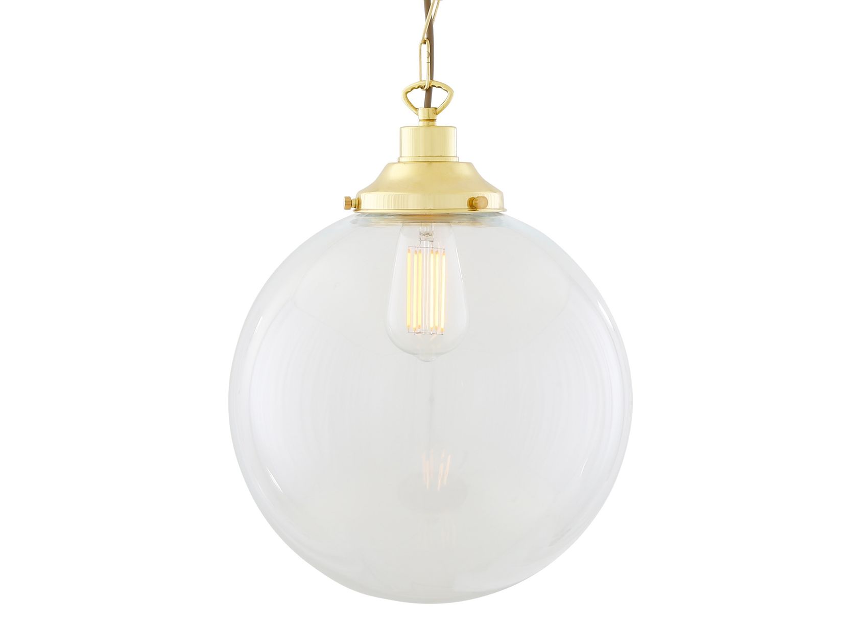 RIAD CLEAR GLOBE PENDANT LIGHT 30CM Pendelleuchte By Mullan Lighting