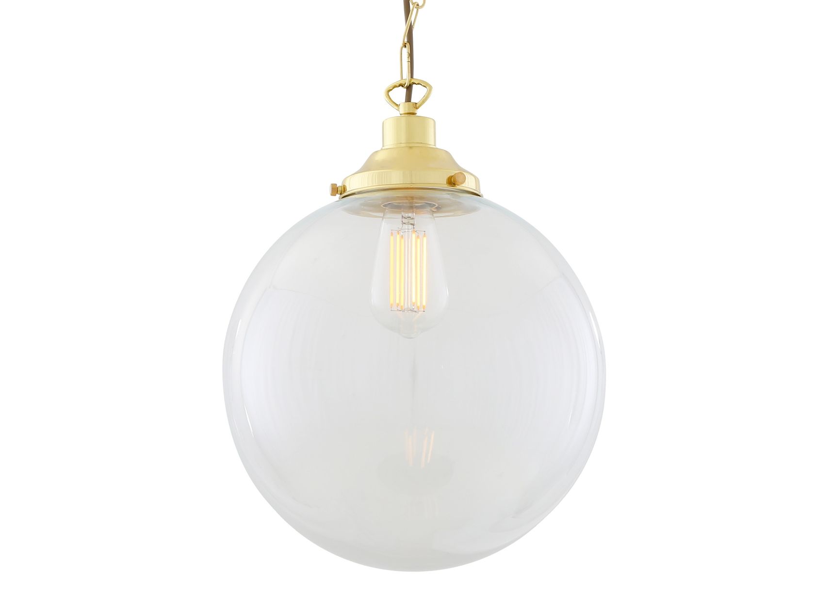 RIAD CLEAR GLOBE PENDANT LIGHT 30CM Pendelleuchte By Mullan Lighting