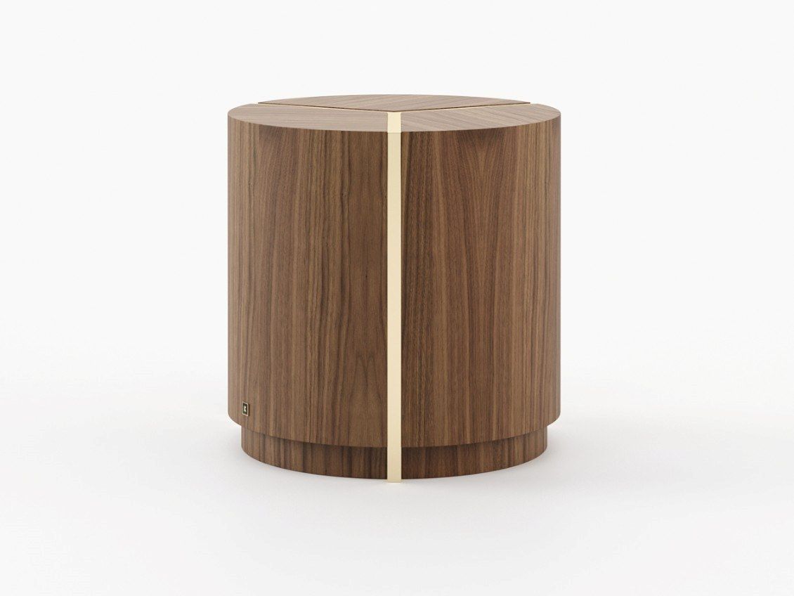 RIGA Round wooden coffee table for living room By Laskasas