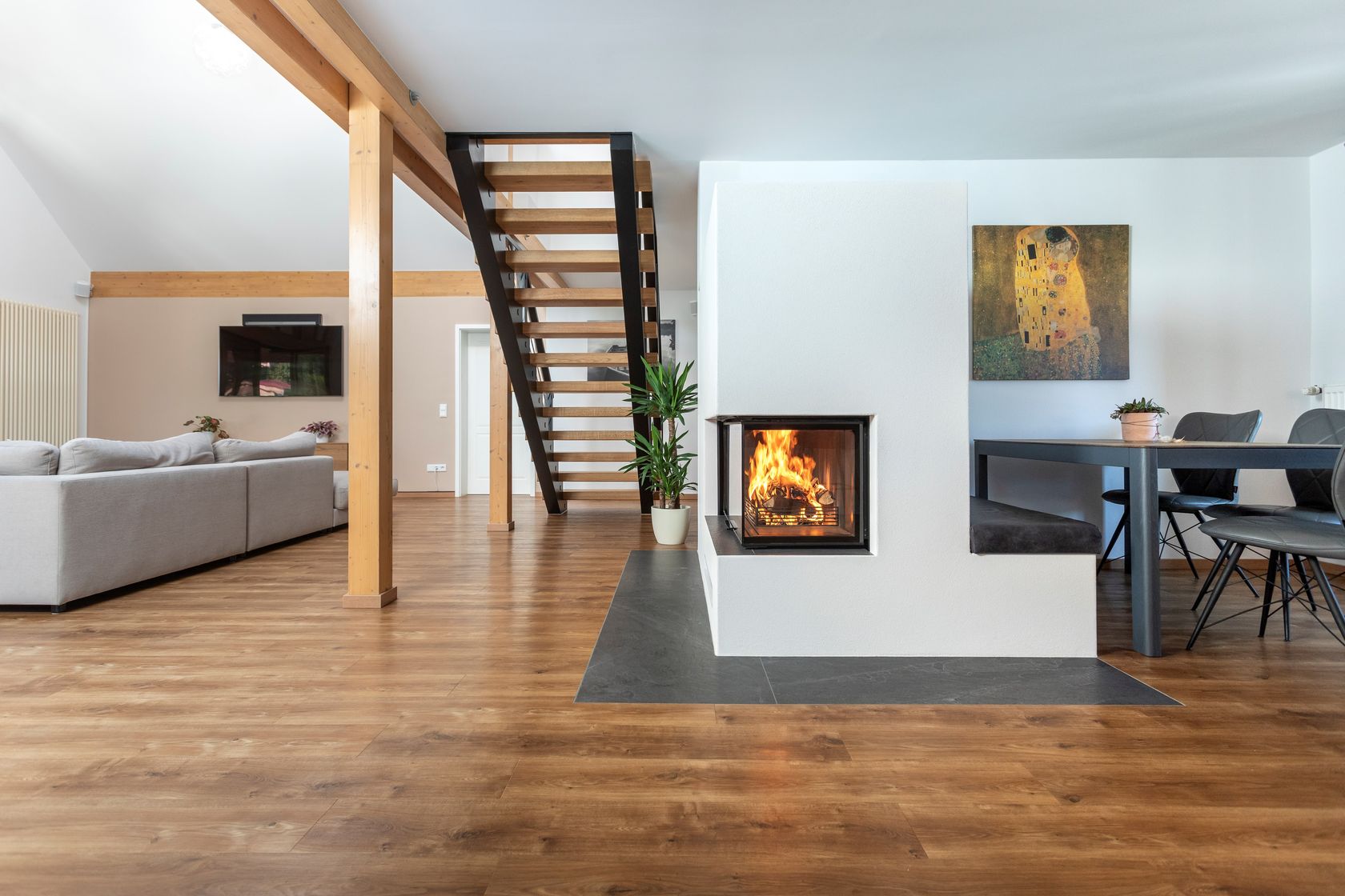 RII Caminetto a legna angolare By RUEGG