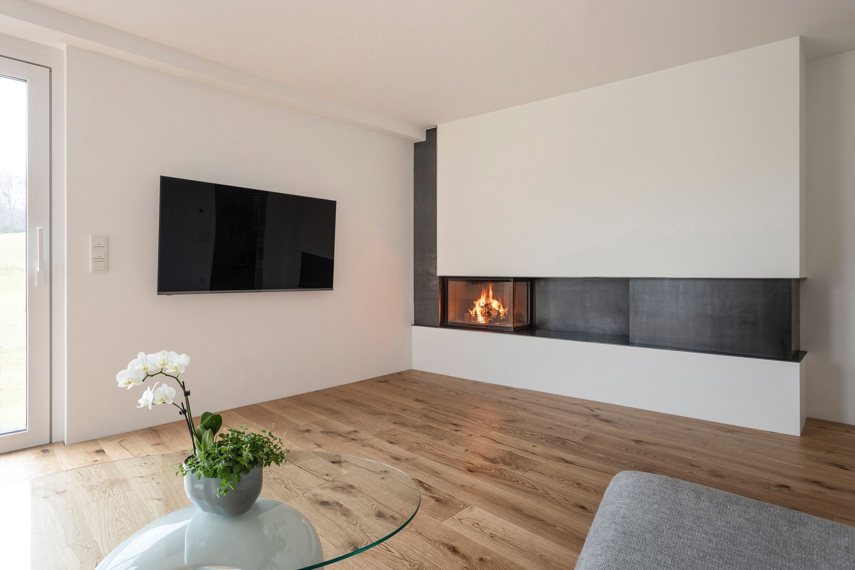 RII Caminetto a legna angolare By RUEGG