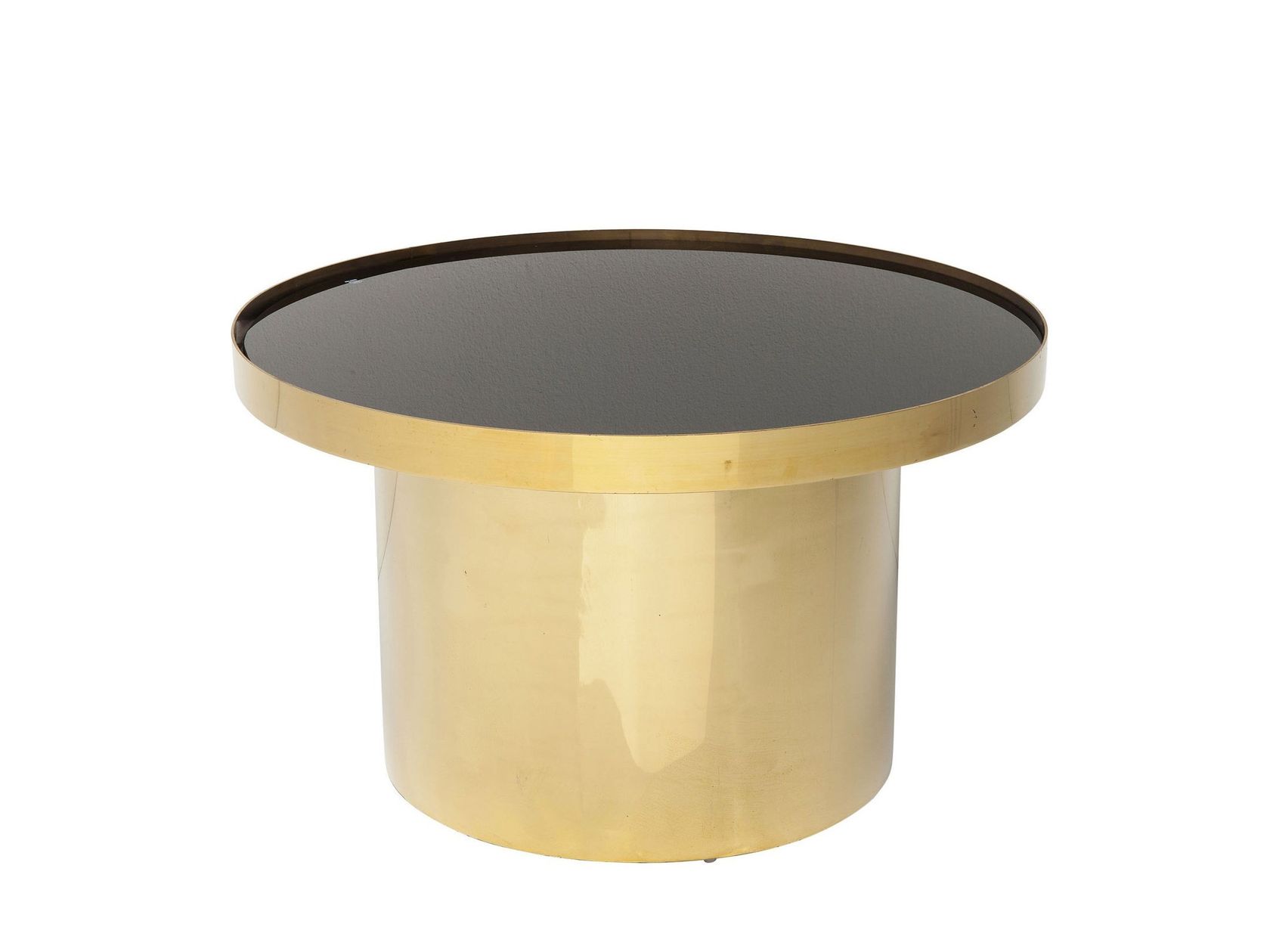 RIMINI | Coffee table Round Glass and Stainless Steel coffee table By ...