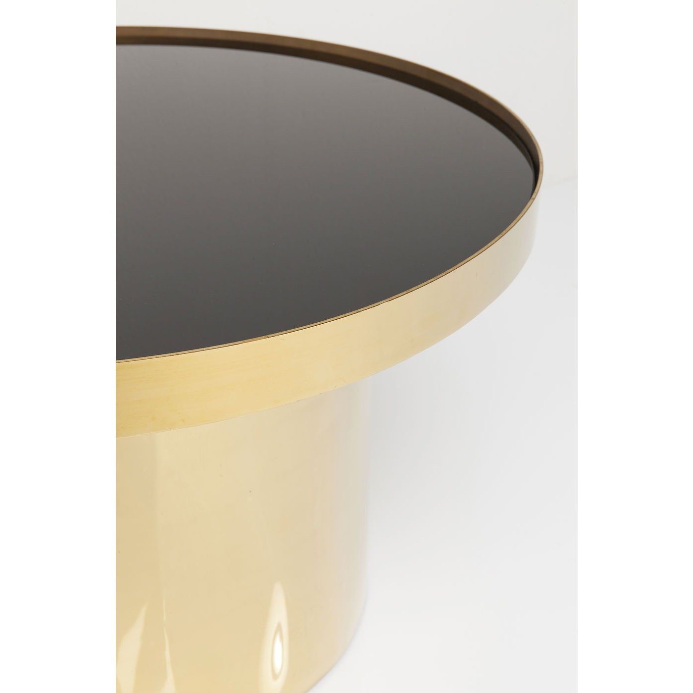 RIMINI | Coffee table Round Glass and Stainless Steel coffee table By ...