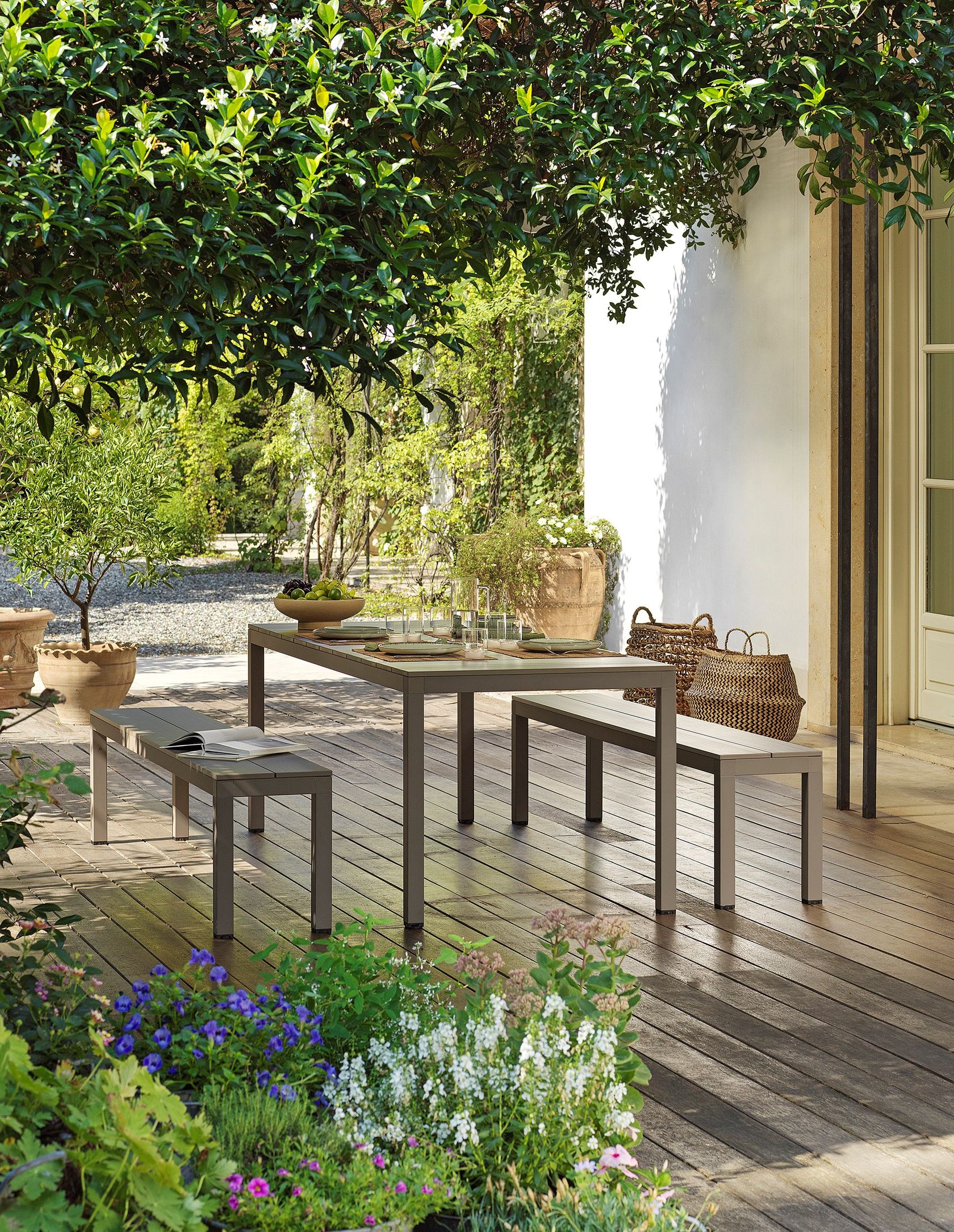 RIO ALU 210 FIX Gartentisch aus pulverbeschichtetem Aluminium By Nardi ...