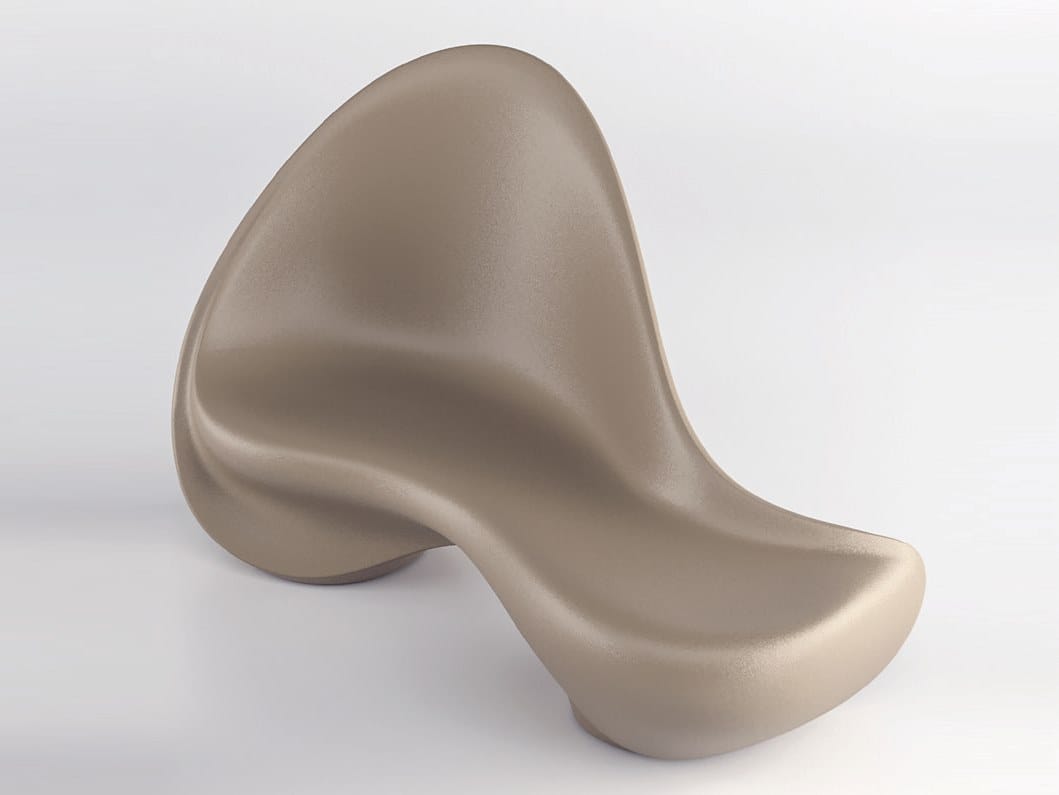 RIPPLE 2 seater polyethylene garden sofa By Serralunga | design Zaha Hadid Design