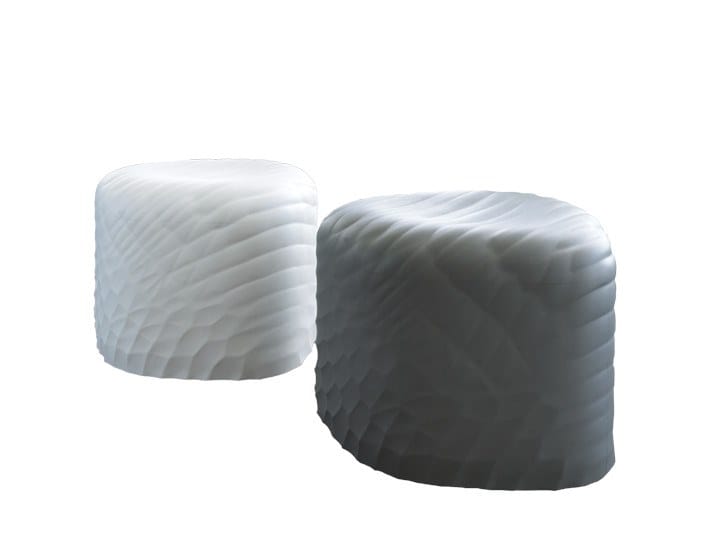RIVER STONE | Pouf Pouf in poliuretano Soft Touch Plus By Tonon ...