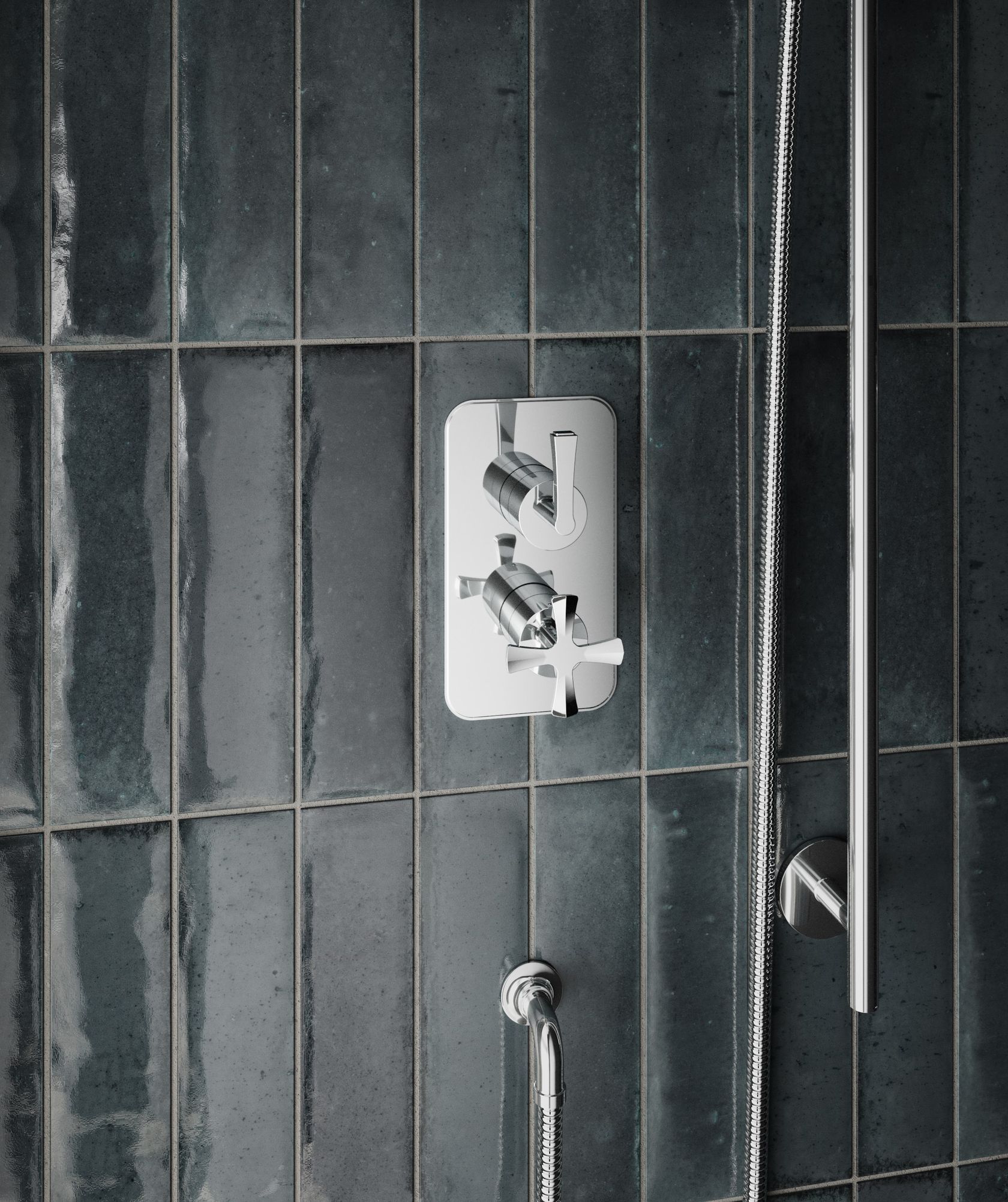 RIVIERA Shower valve with diverter By Burlington Bathrooms