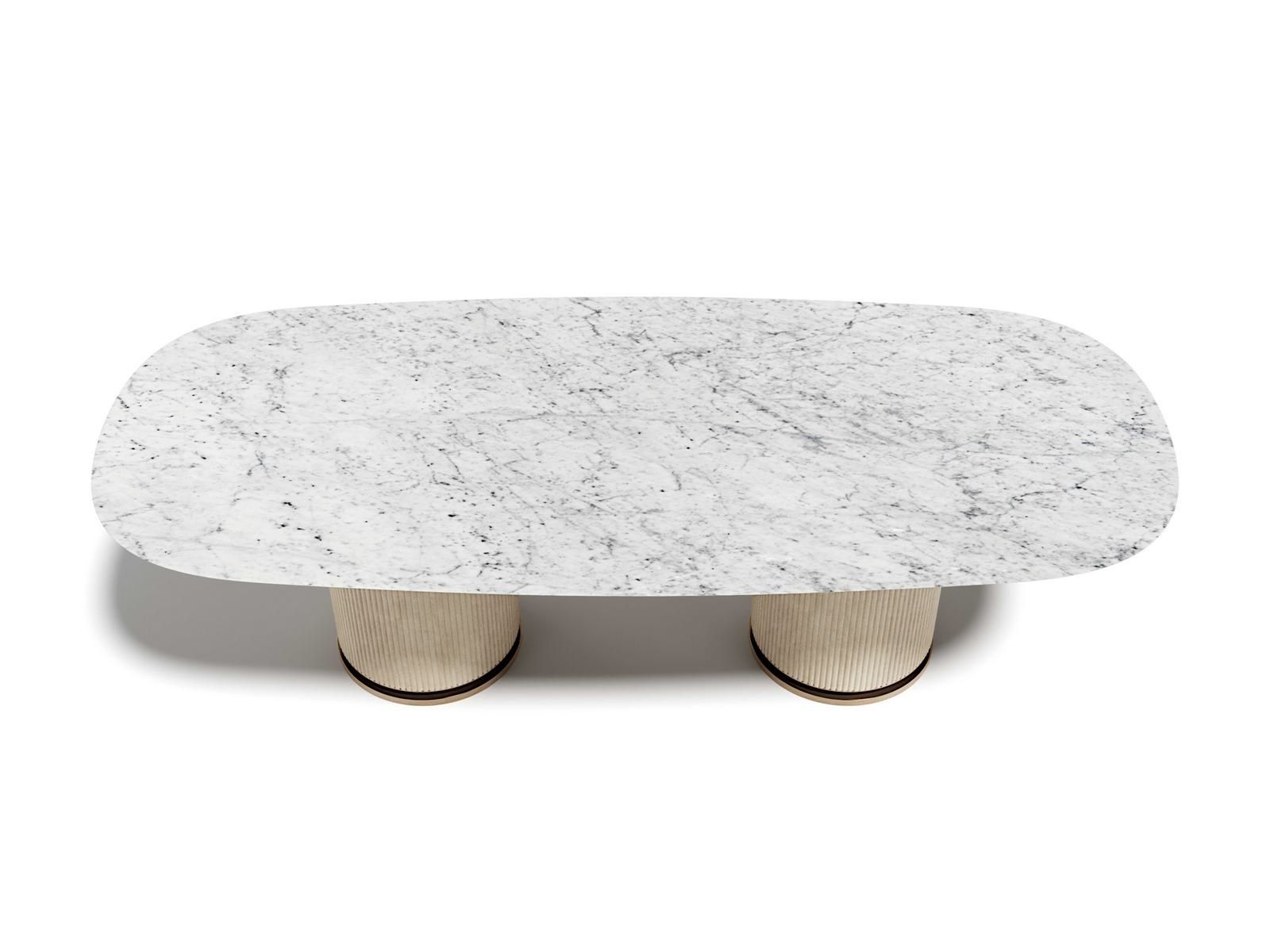 ROCK OVAL | Marble table By Capital Collection