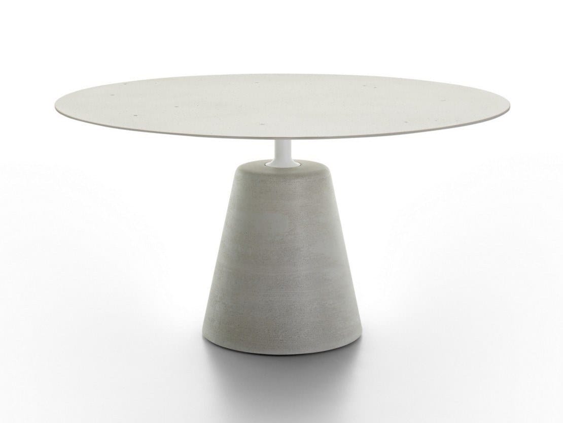 ROCK TABLE | Round table By MDF Italia design Jean-Marie Massaud