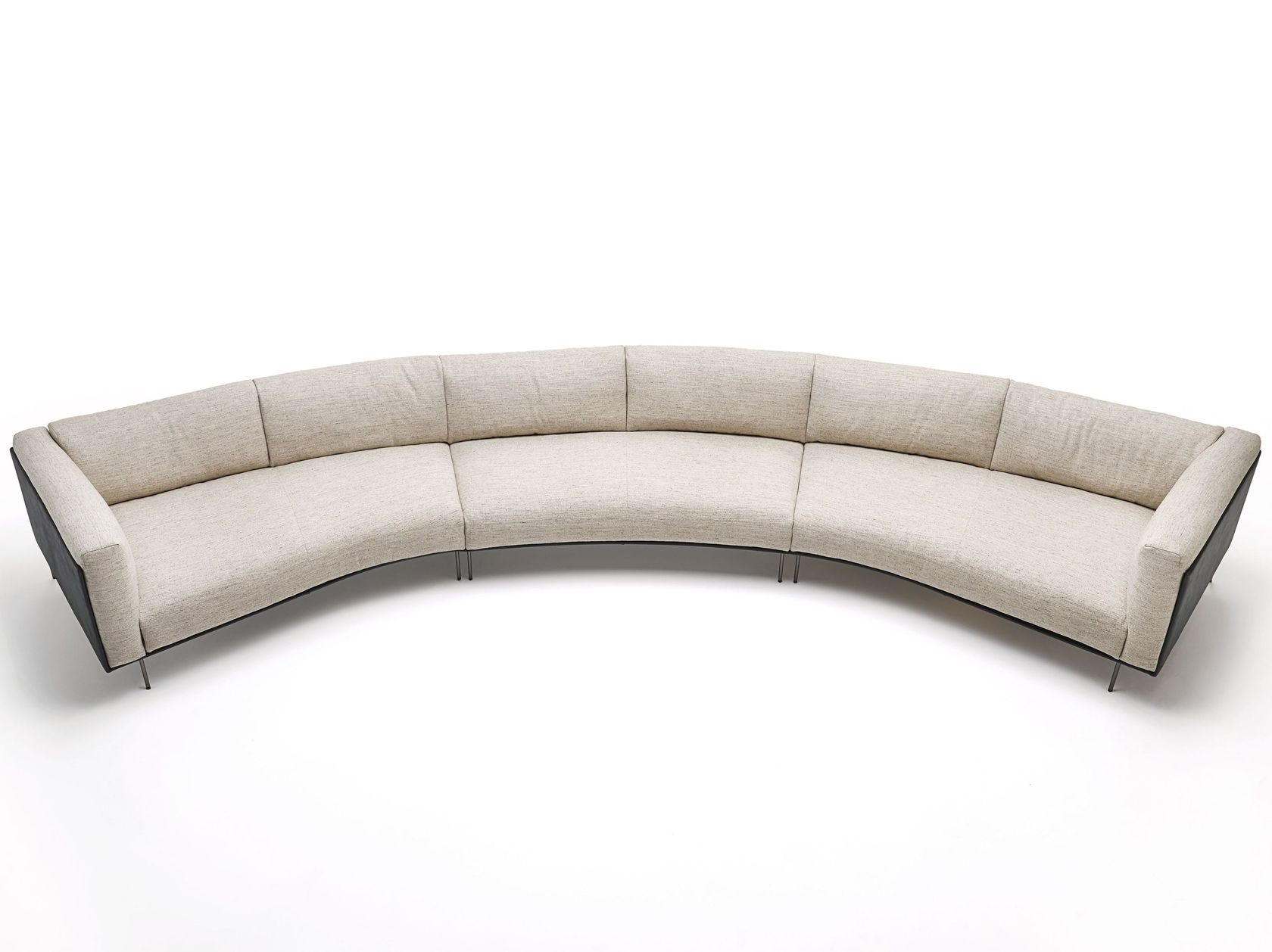 Divano curvo sfoderabile in tessuto ROD BEAN By Living Divani design ...