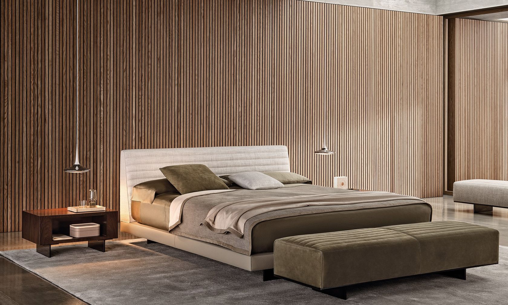 ROGER | Bedside table Roger Collection By Minotti design Rodolfo Dordoni