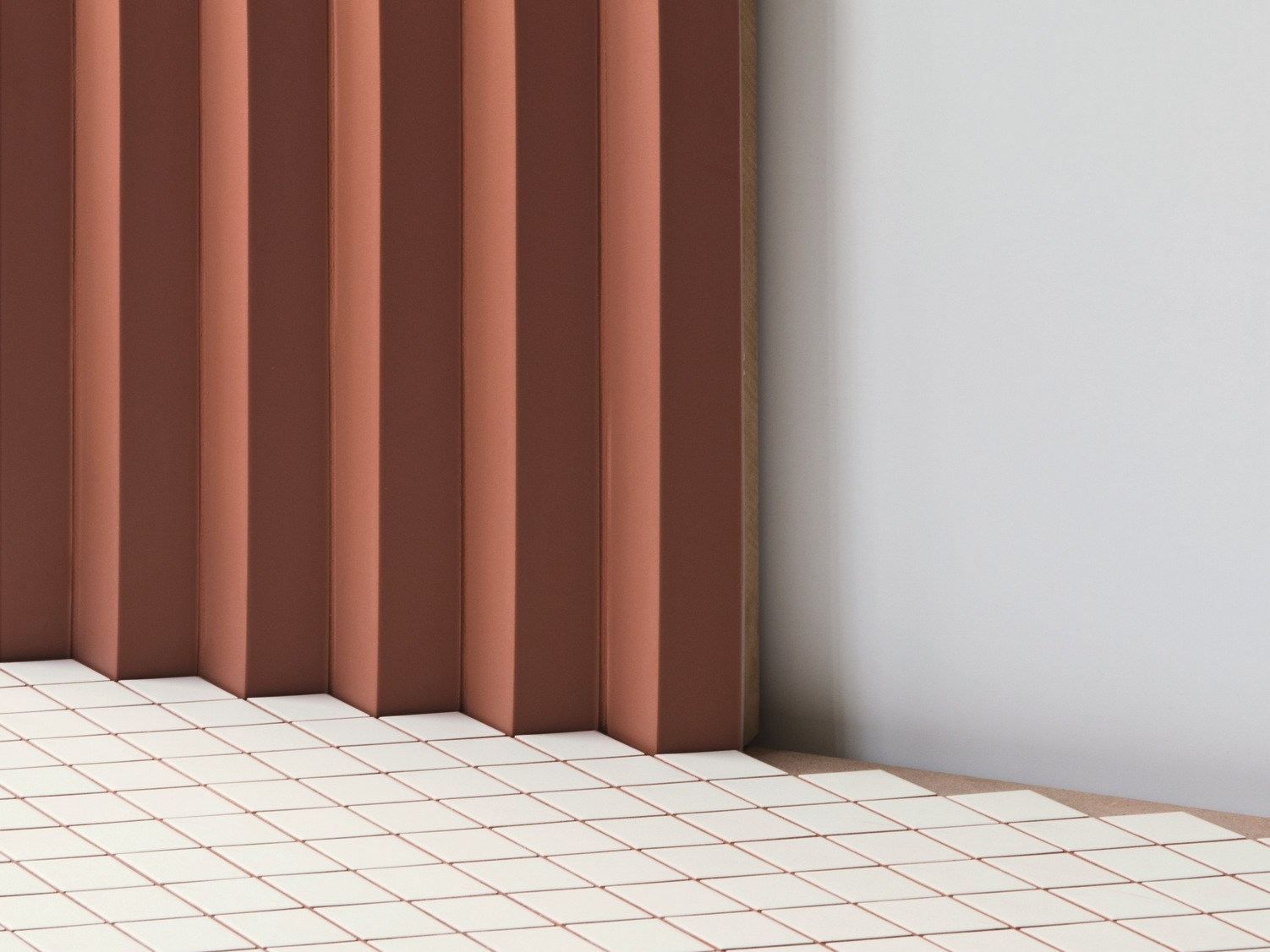 ROMBINI TRIANGLE RED Porcelain stoneware 3D Wall Cladding By Mutina ...