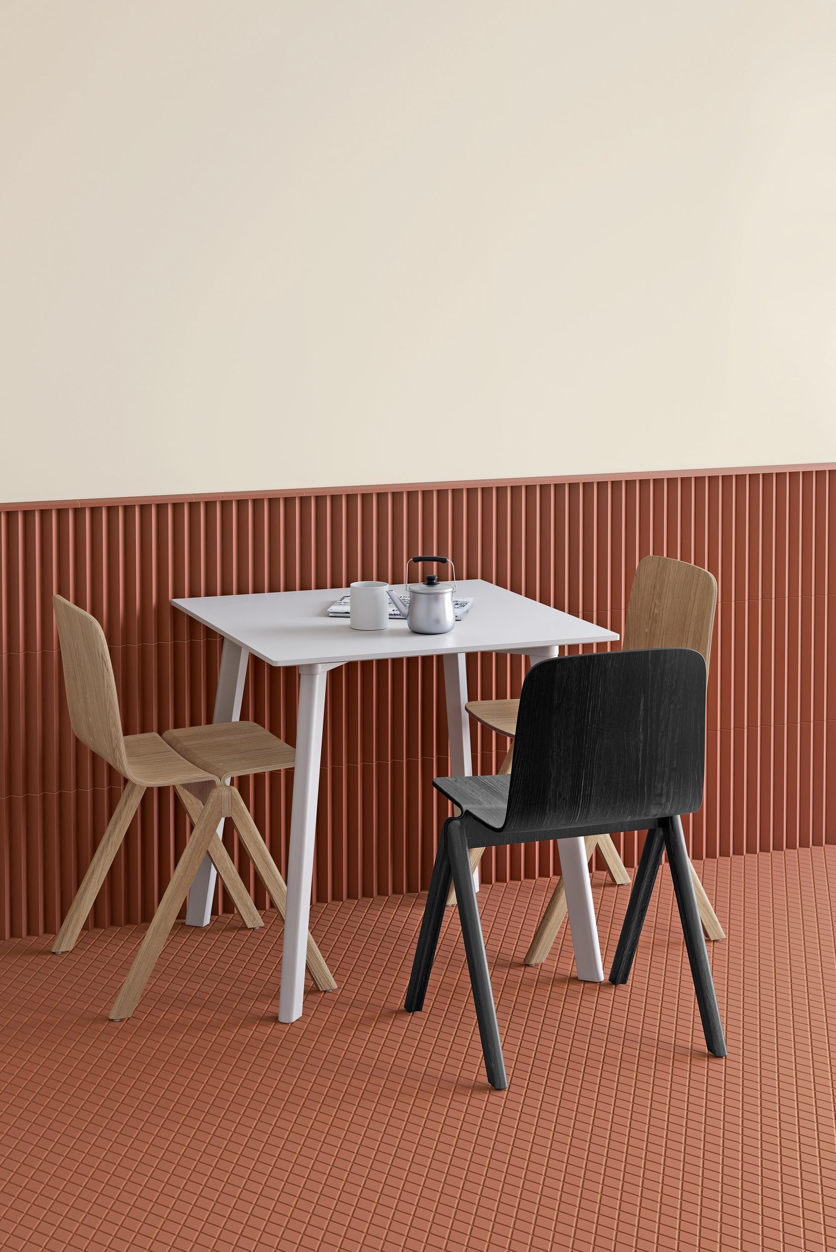 ROMBINI TRIANGLE RED Porcelain stoneware 3D Wall Cladding By Mutina ...