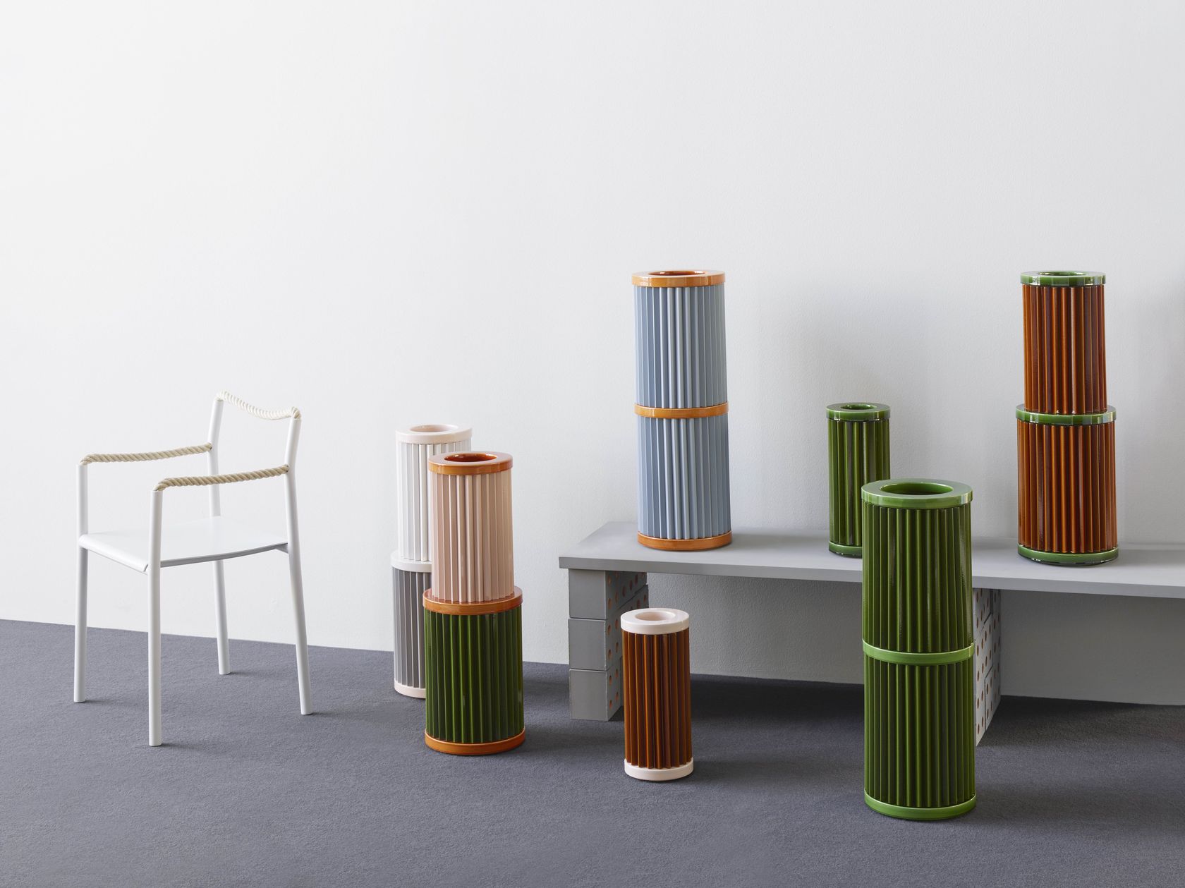 ROMBINI VASES Vase By Mutina | design Ronan & Erwan Bouroullec