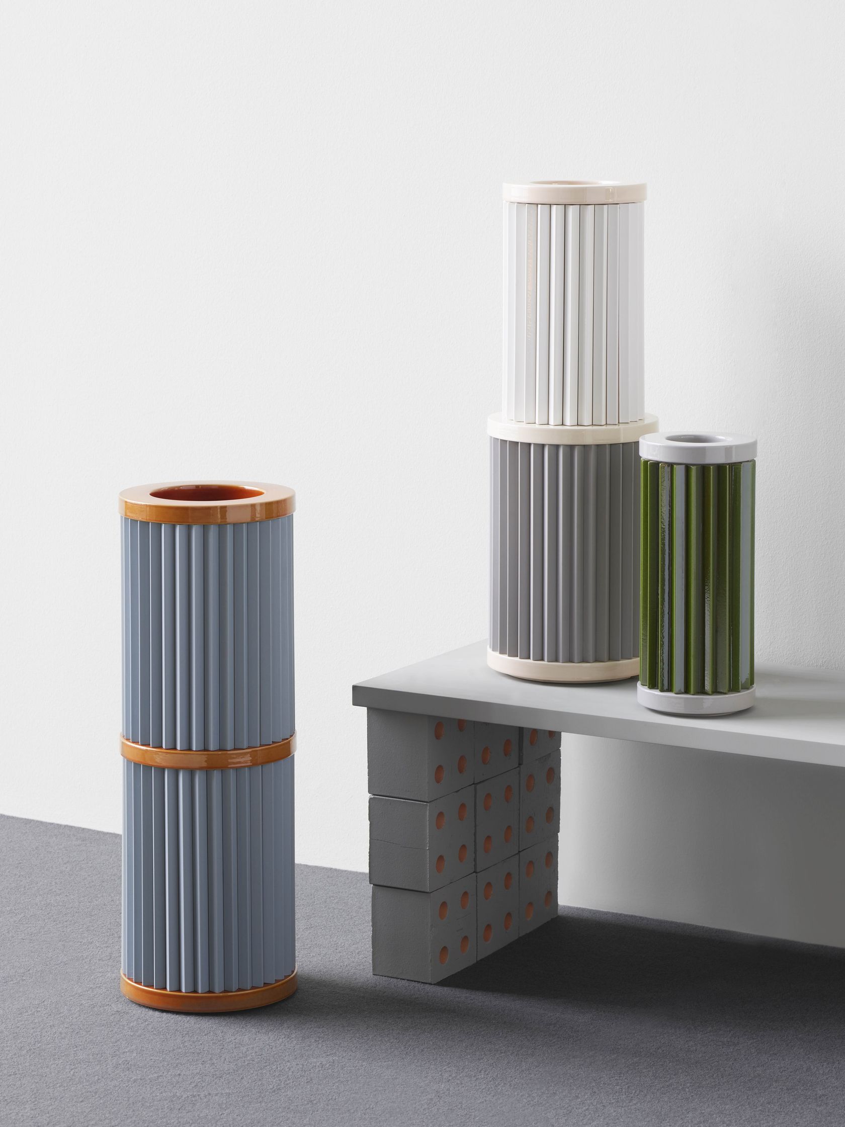 ROMBINI VASES Vase By Mutina | design Ronan & Erwan Bouroullec