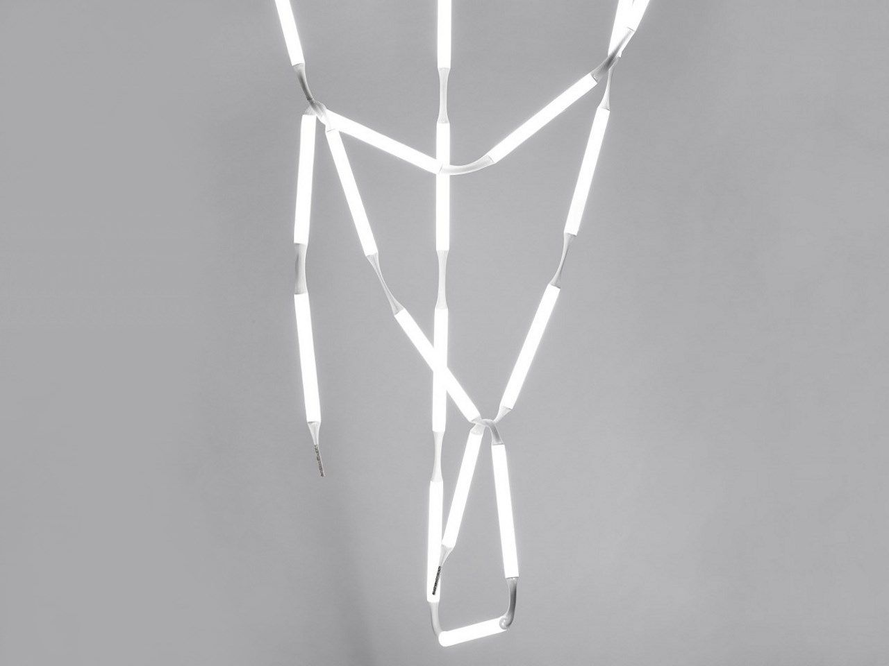 LED pendant lamp ROPE LIGHT CHANDELIER By AKTTEM design Verena Hennig