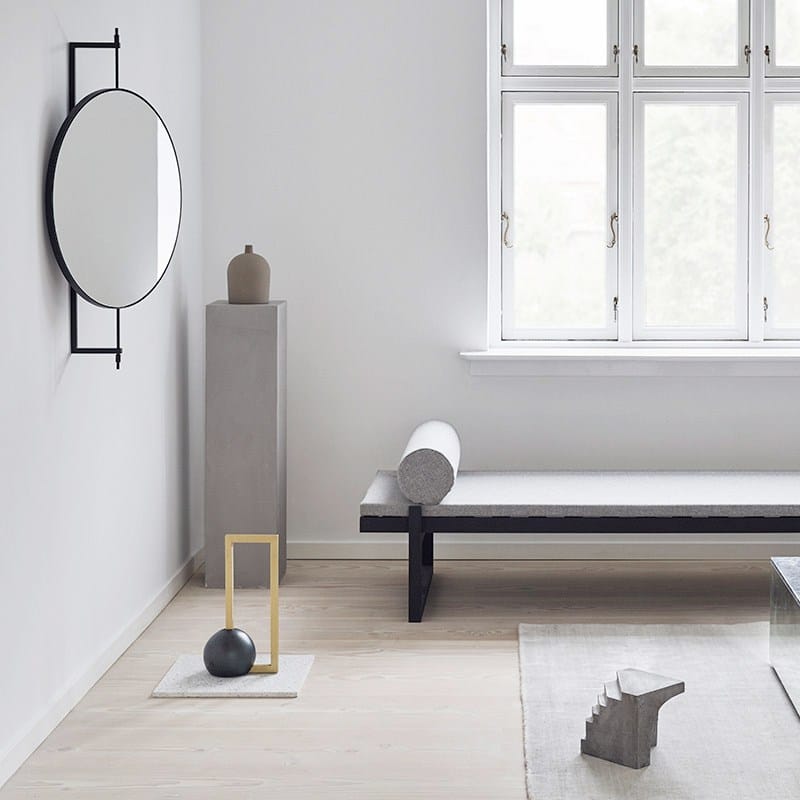 ROTATING MIRROR | Round mirror By Kristina Dam Studio