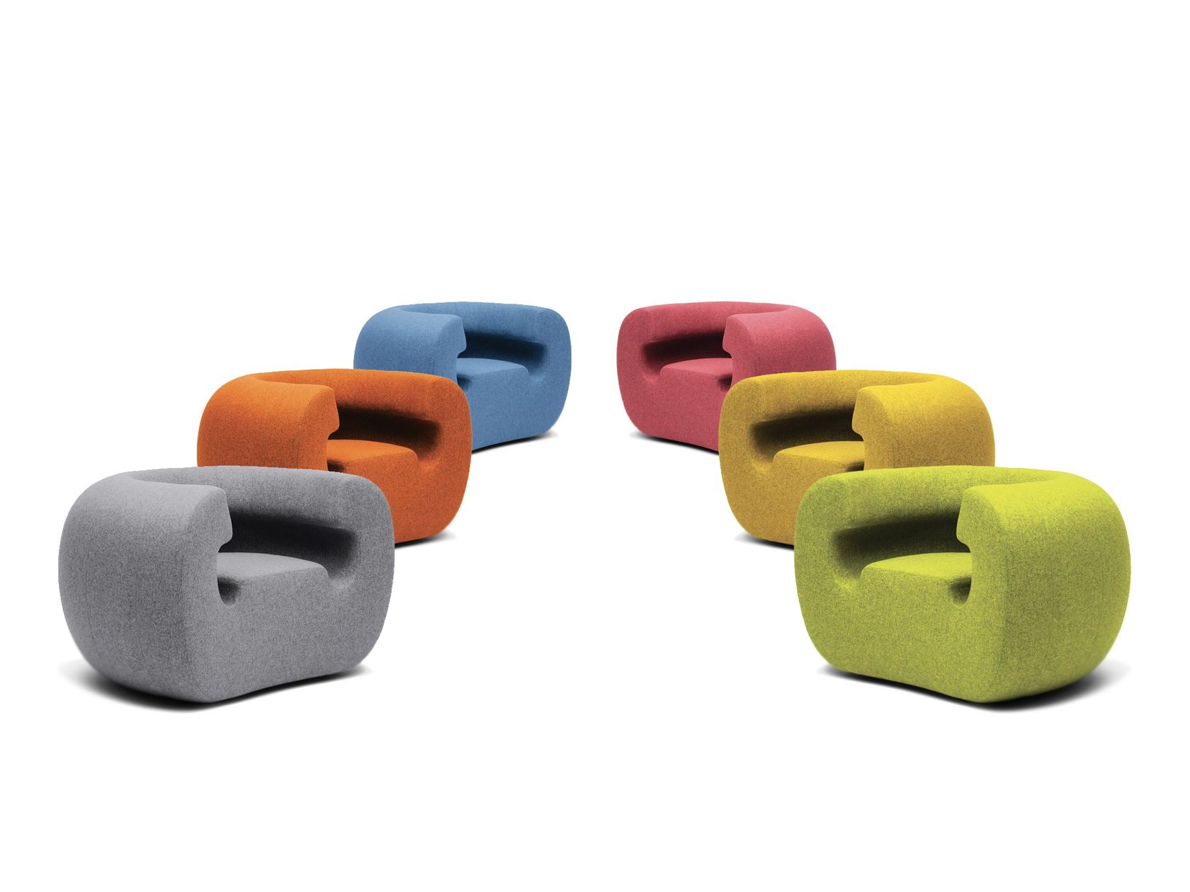 ROXANNE Expanded polyurethane easy chair By Gufram | design Michael Young