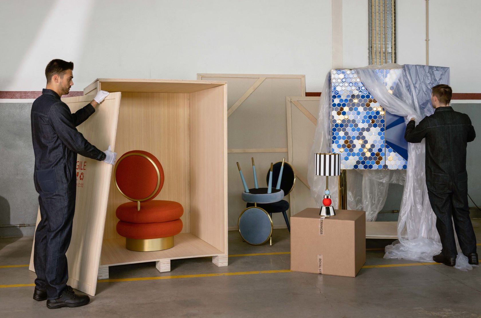 ISABEL Silk table lamp By ROYAL STRANGER