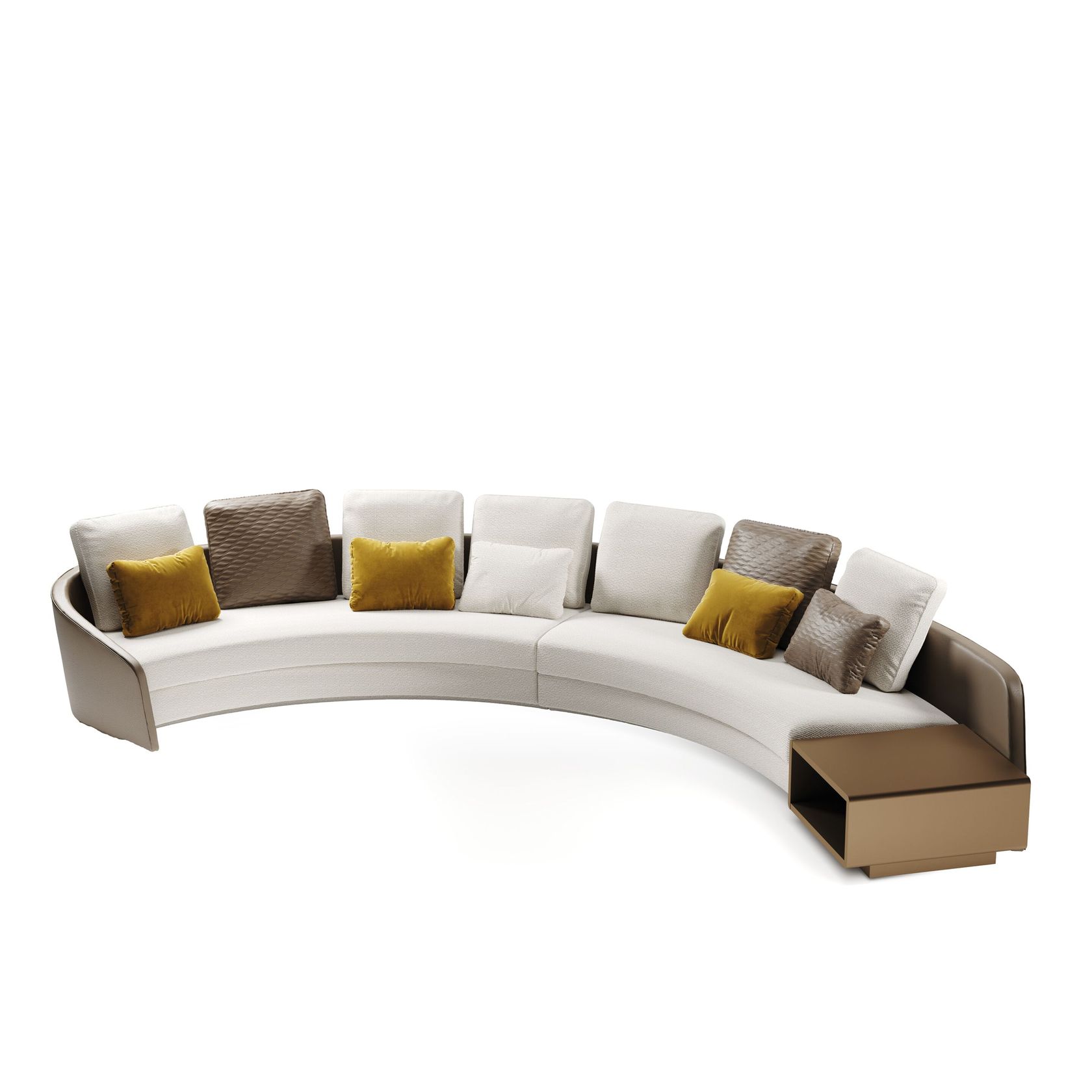 PININFARINA HOME DESIGN Divano angolare modulare sfoderabile in pelle e ...