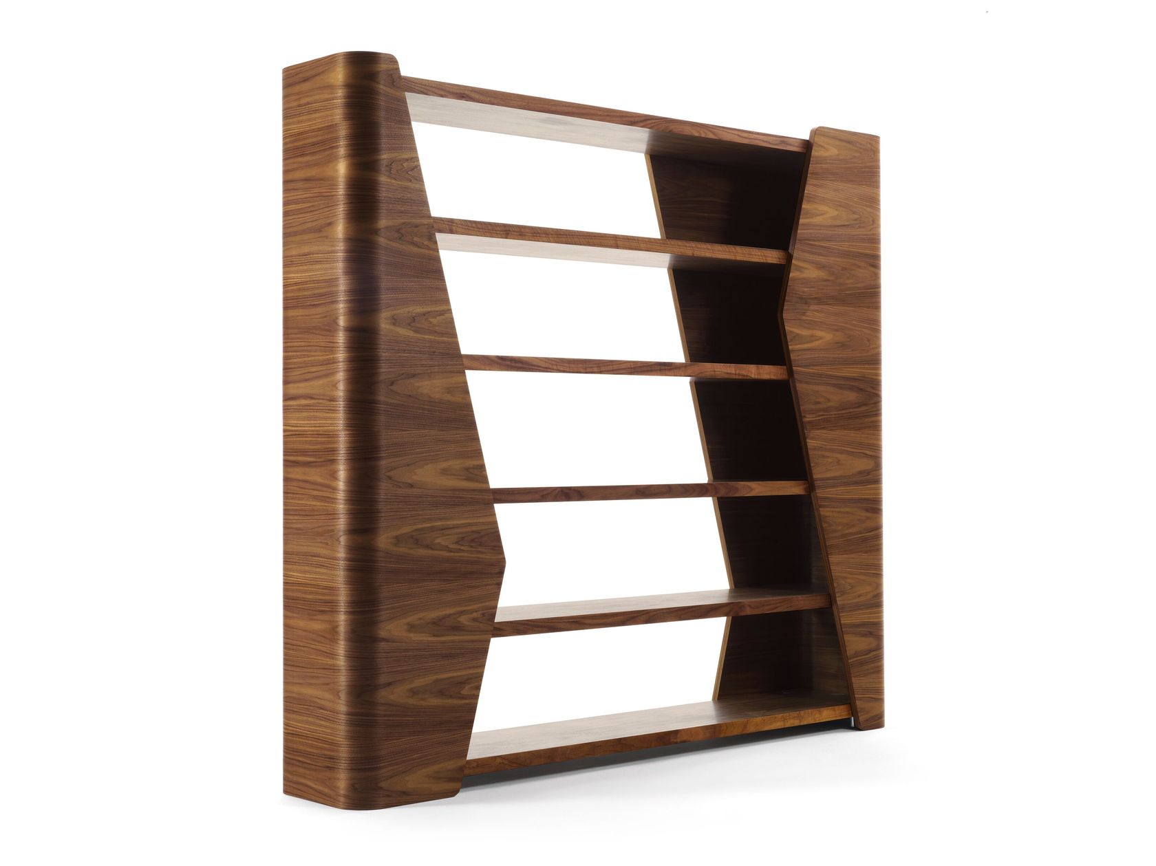 FINESSE Open wooden bookcase By Riva 1920 | design Karim Rashid