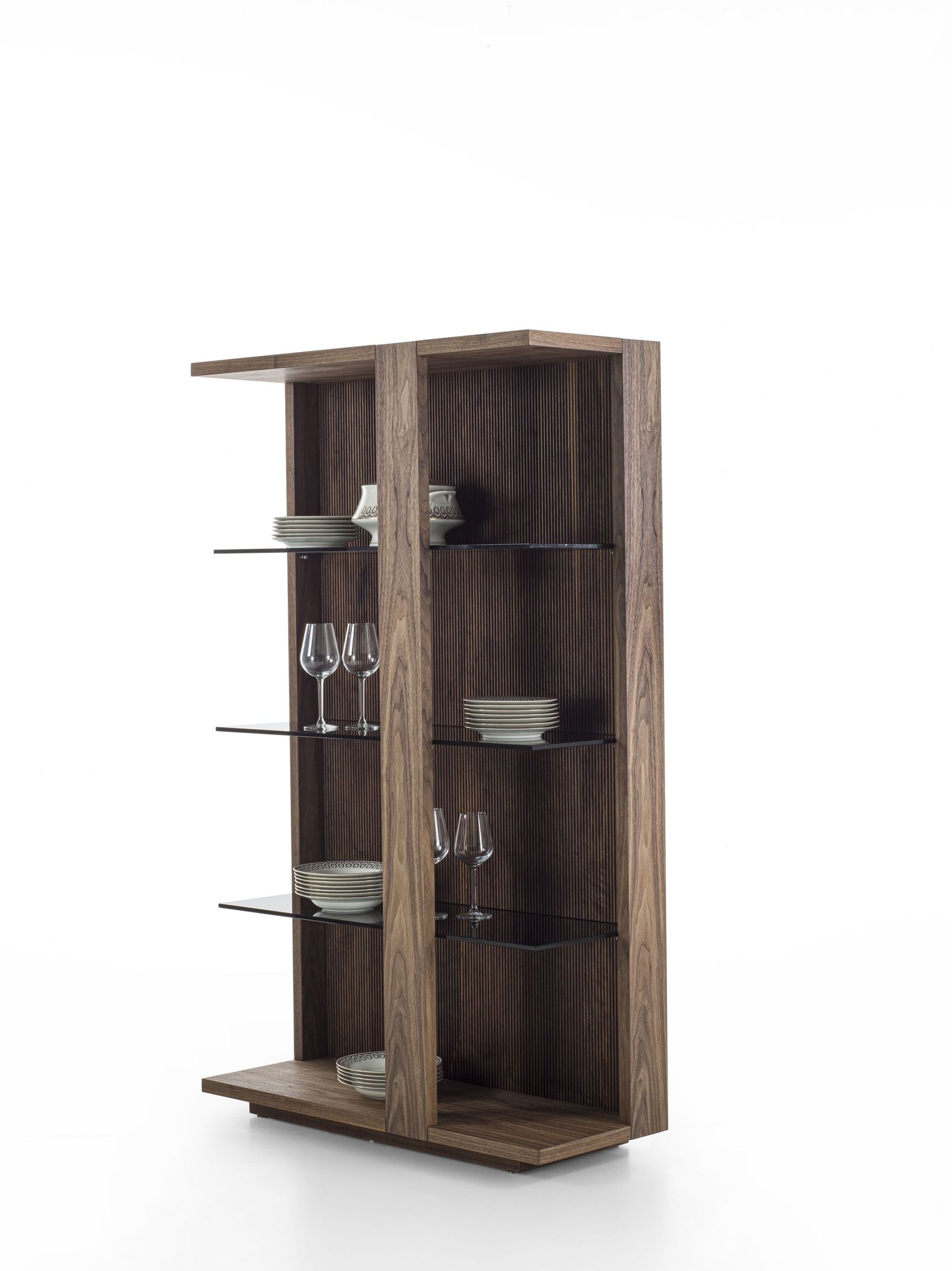 REVO OPEN Solid wood highboard with drawers By Riva 1920