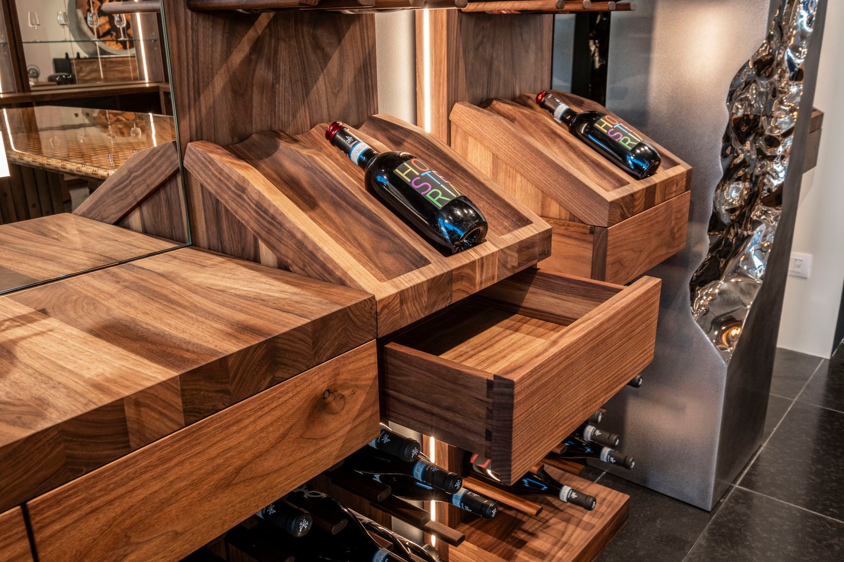 WINE WALLY Bottle rack By Riva 1920