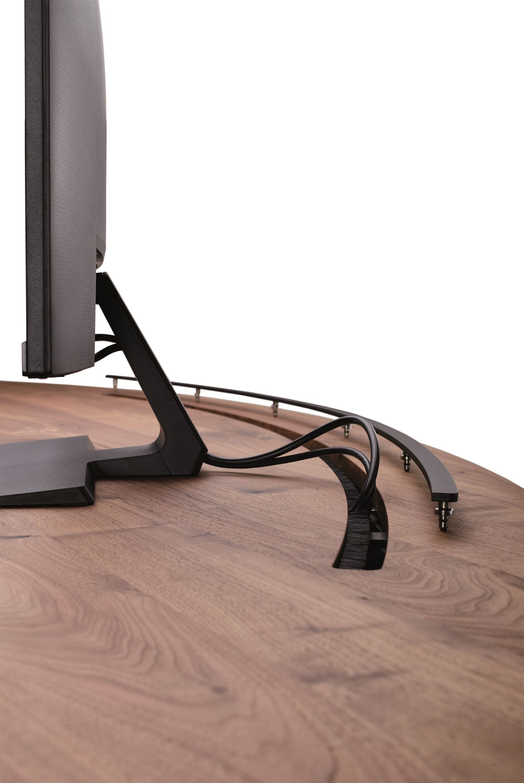 S100 DESK Height-adjustable L-shaped office desk with shelves By YOMEI ...