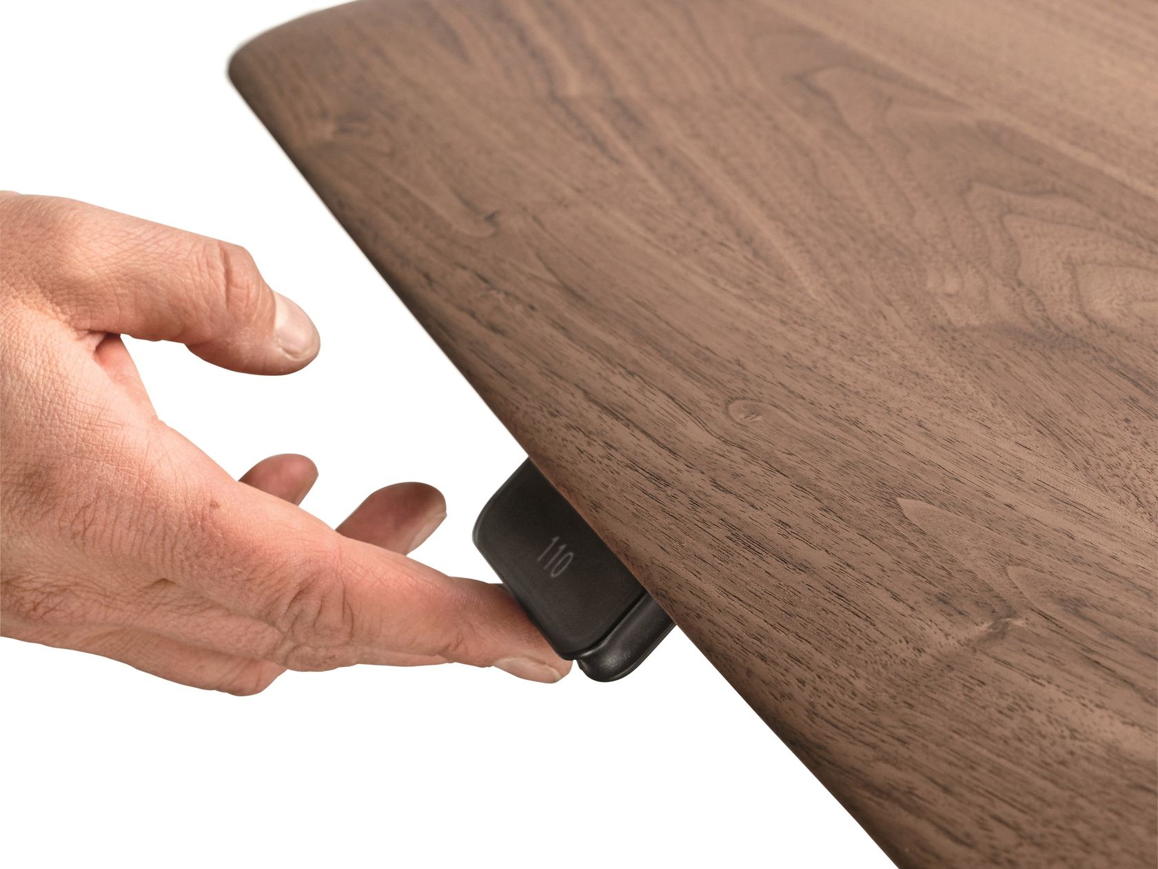 S100 DESK Height-adjustable L-shaped office desk with shelves By YOMEI ...