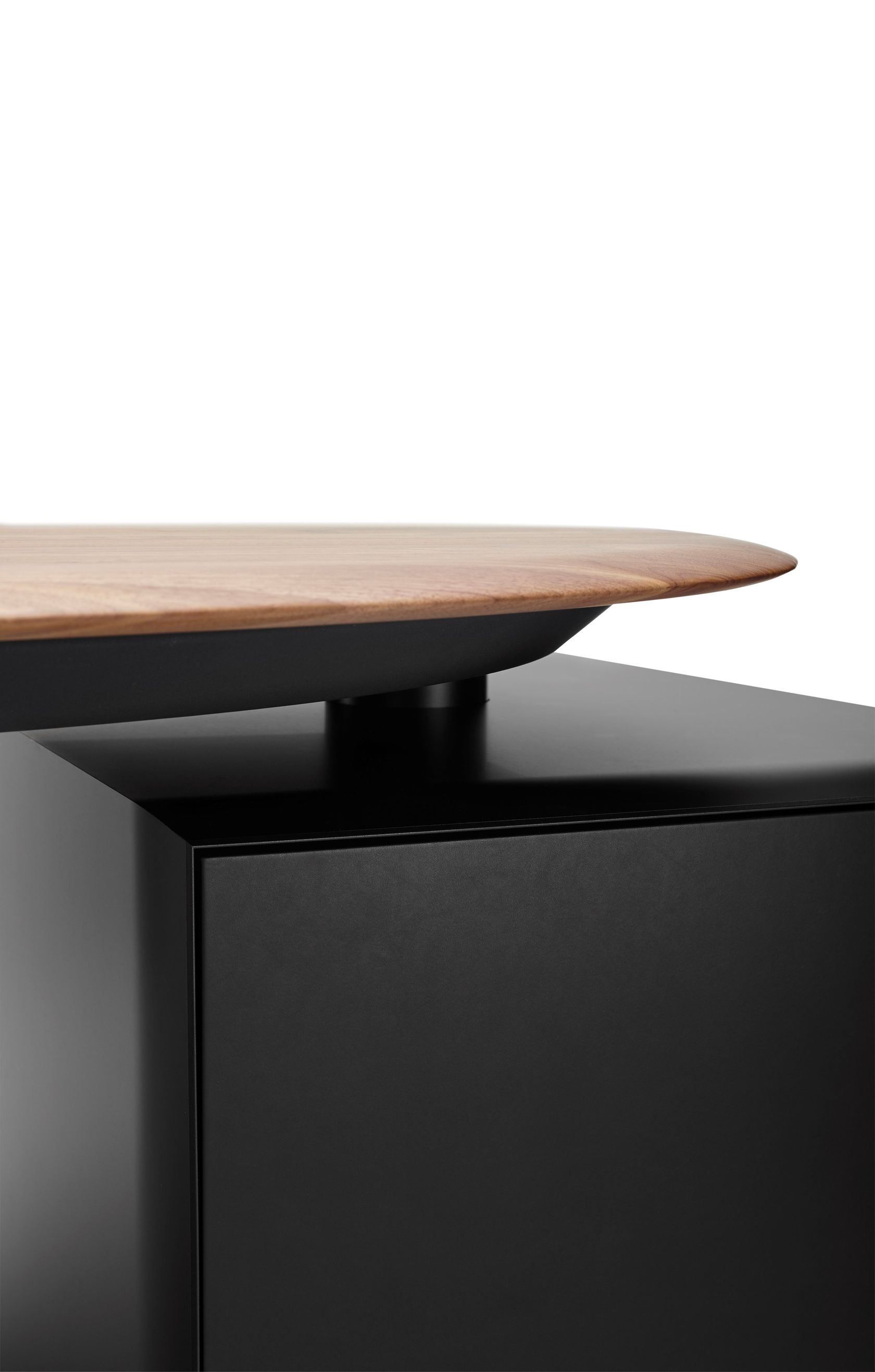 S100 DESK Height-adjustable L-shaped office desk with shelves By YOMEI ...